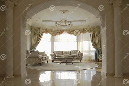 Elegant sitting room stock image. Image of decor, classy - 17953793