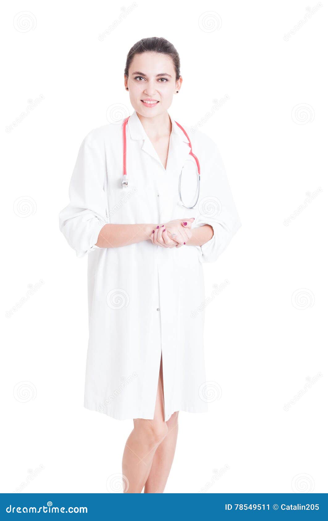 Elegant and Smart Female Medic Stock Image - Image of friendly ...