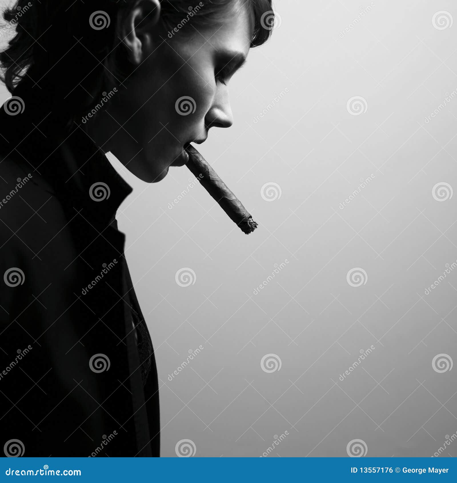 Elegant smoking woman stock photo. Image of elegant, habit - 13557176