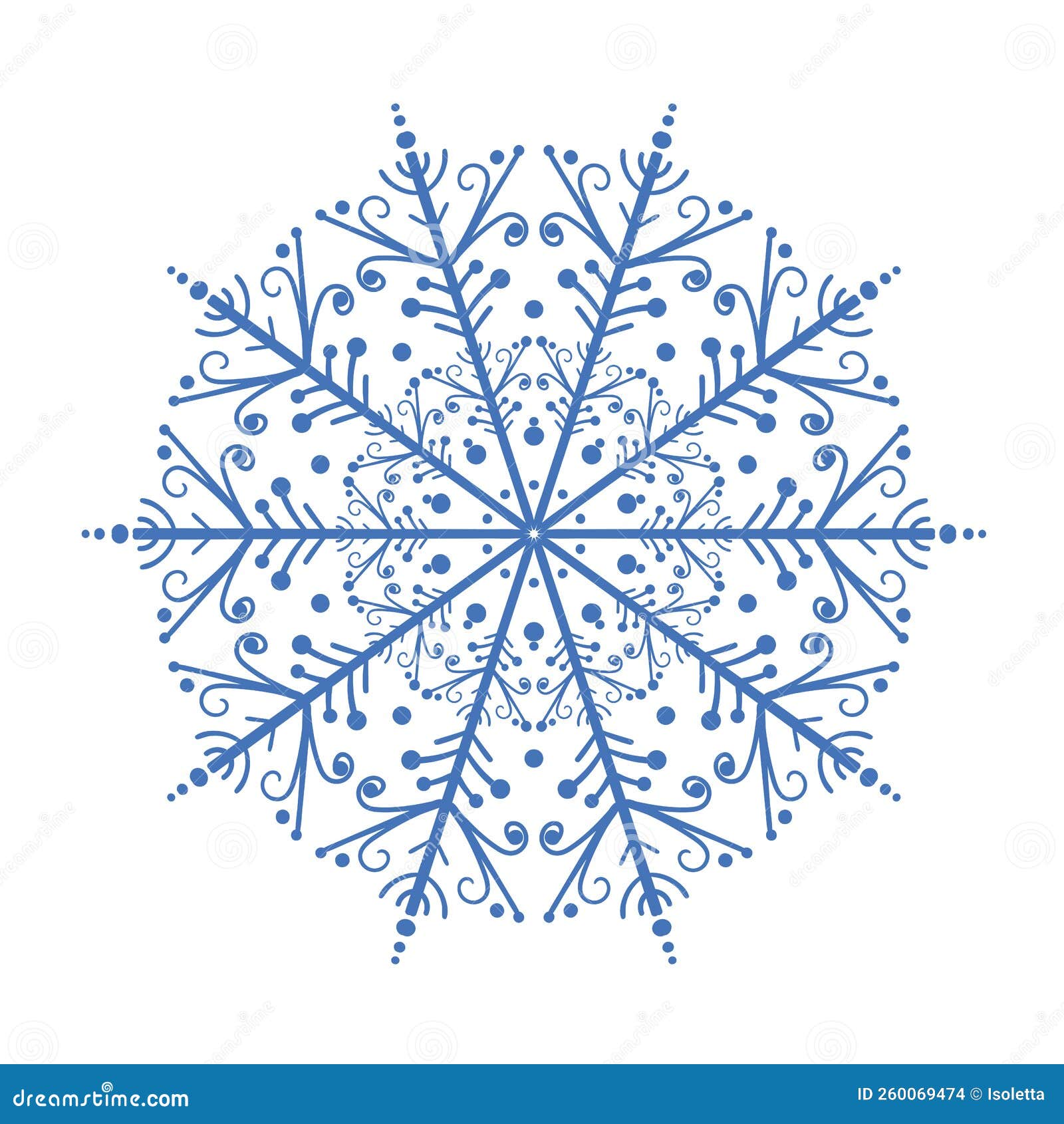 Elegant Snowflake. Vector Design Element Stock Vector - Illustration of ...