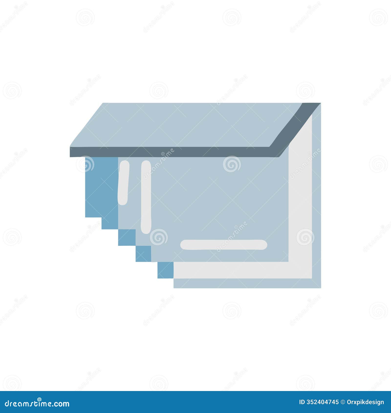 Elegant Soffit Design Icon for Buildings Stock Illustration ...