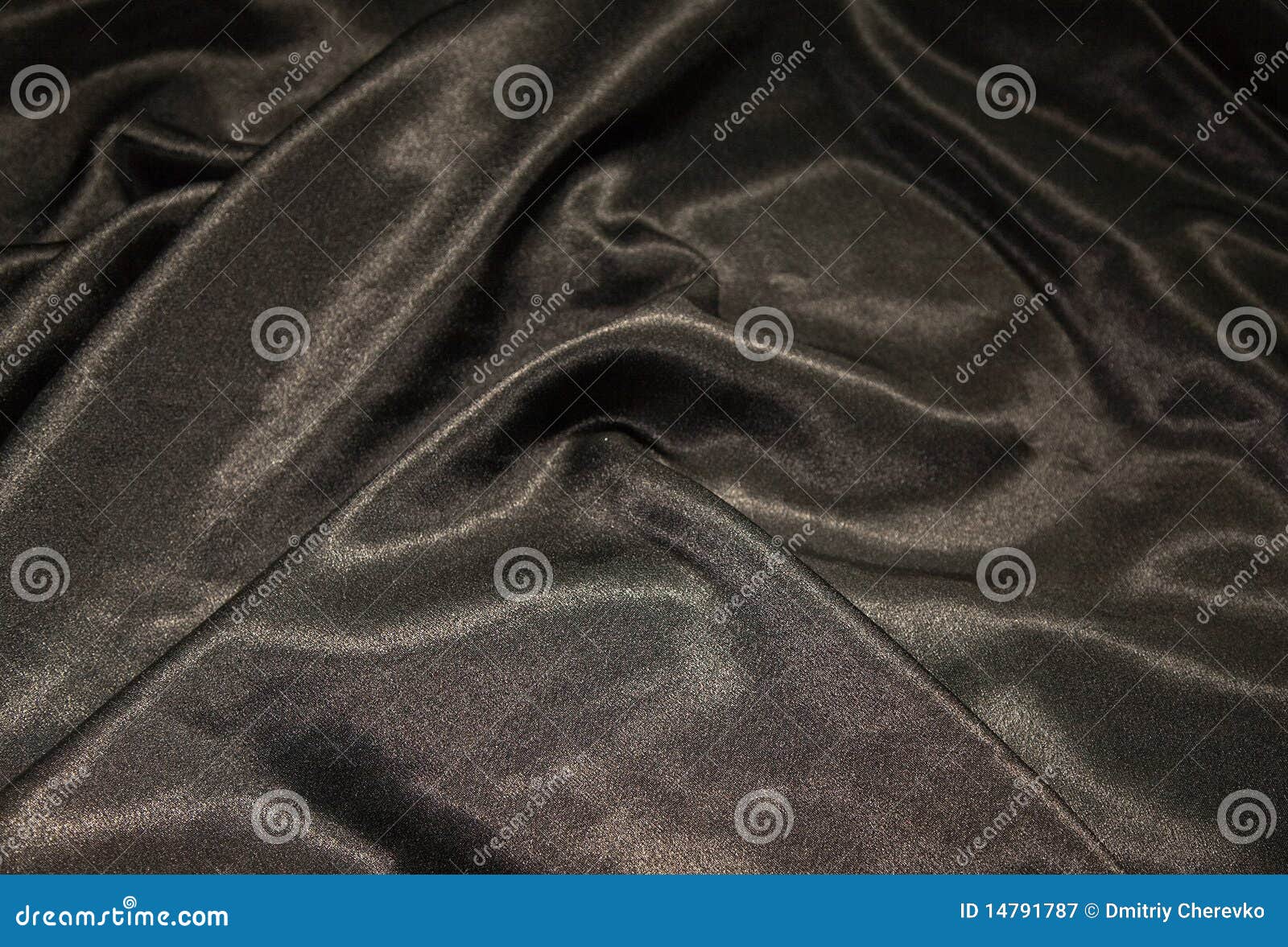 Elegant and Soft Black Satin Stock Image - Image of clothing, flowing ...
