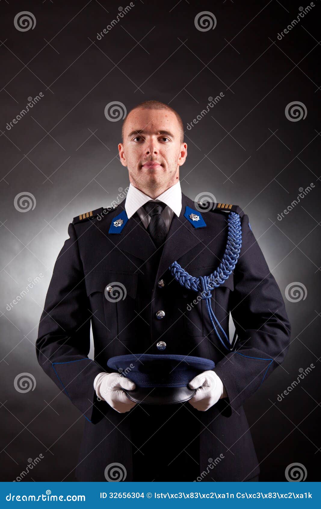 Elegant Soldier Wearing Uniform Stock Photo - Image of historic ...