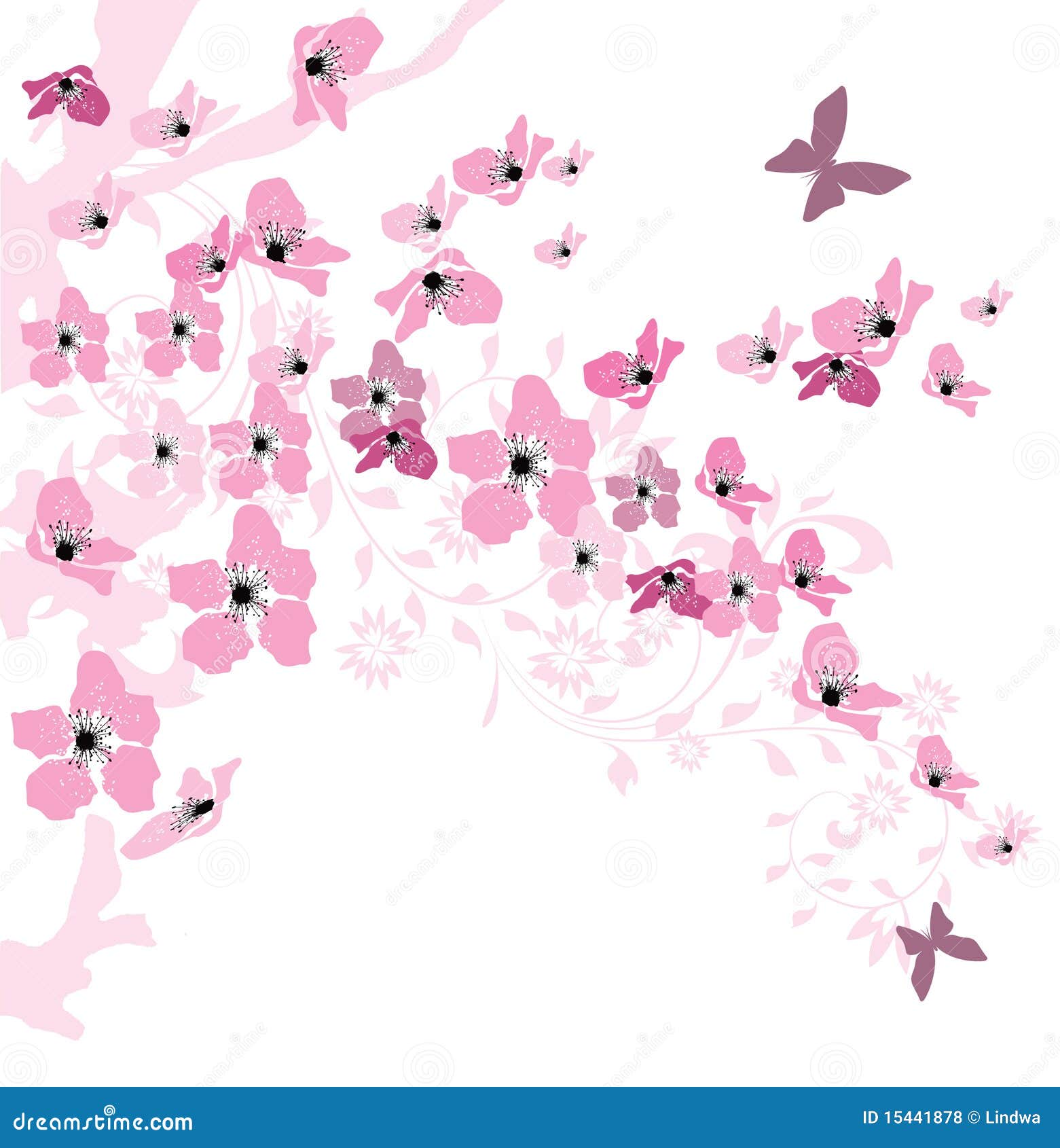 Elegant spring background stock vector. Illustration of empty - 15441878