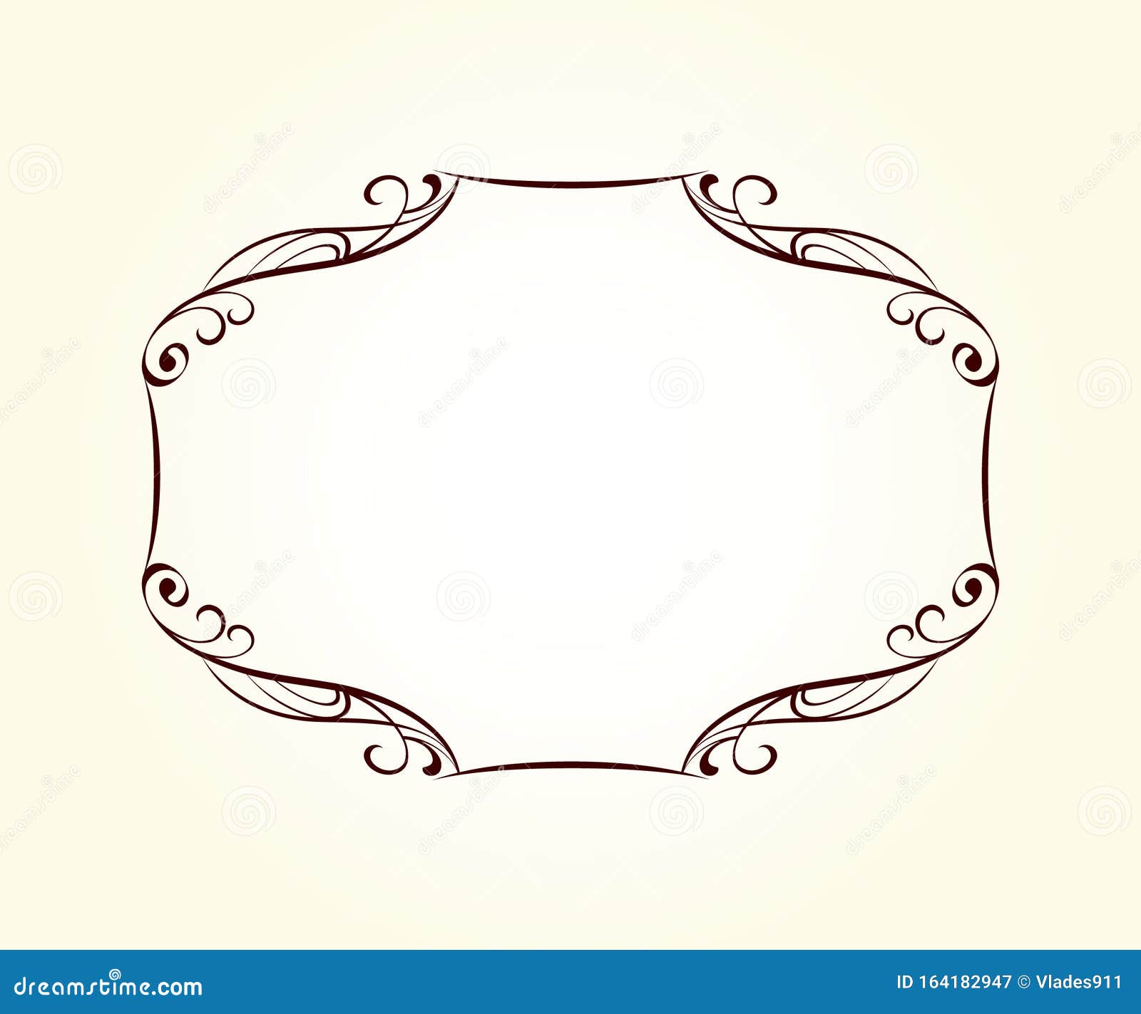 Elegant Square Retro Frame for Your Projects. Stock Vector ...