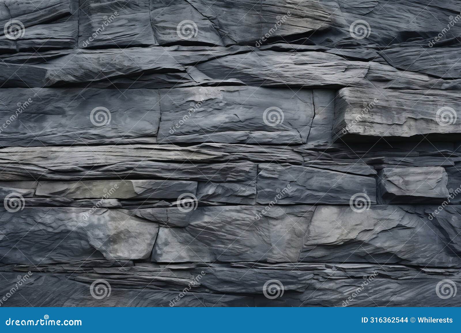 Elegant Stacked Stone Wall with Homogeneous Texturing Stock Photo ...