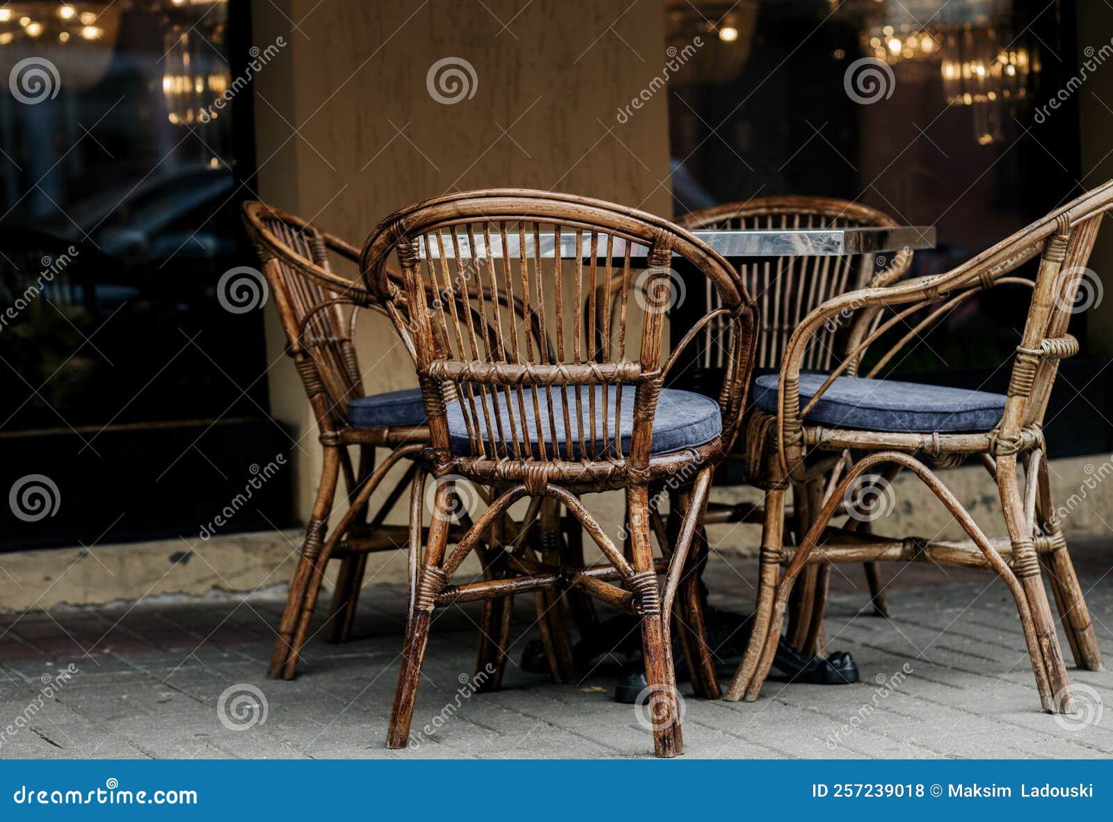 Elegant street table stock photo. Image of party, restaurant - 257239018