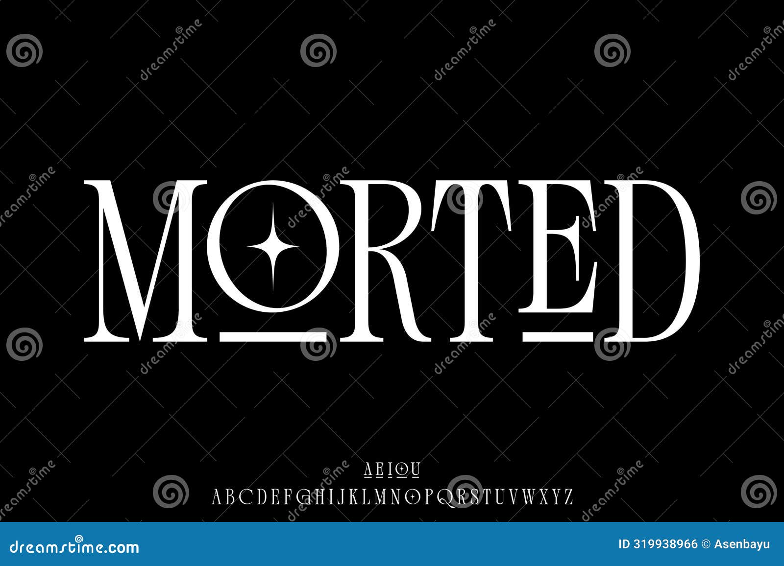 Elegant Strong Serif Alphabet Display Font Vector with Alternative ... Elegant Strong Serif Alphabet Display Font Vector with Alternative ...