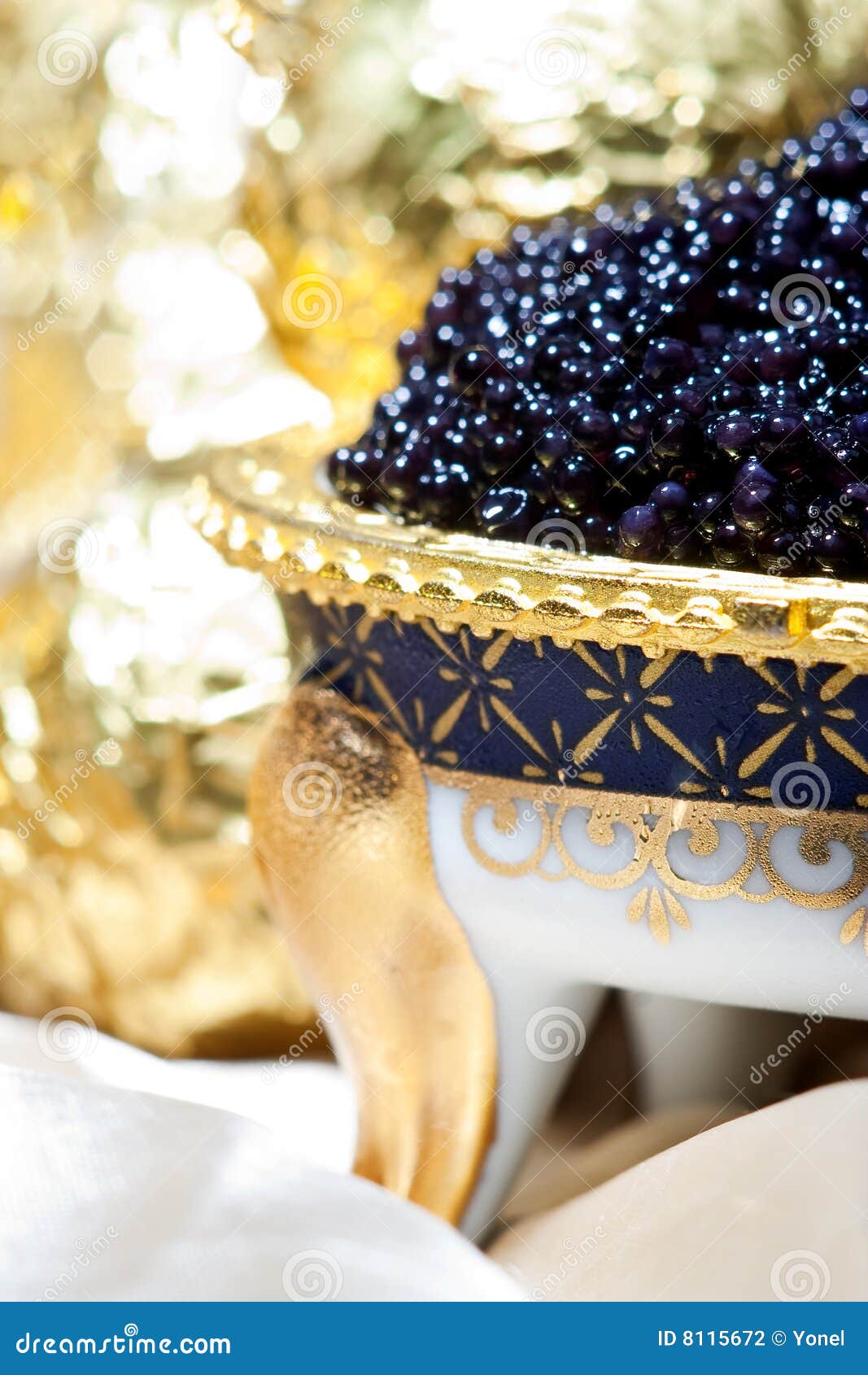 Elegant Styling Black Caviar Stock Photo - Image of golden, appetizer ...