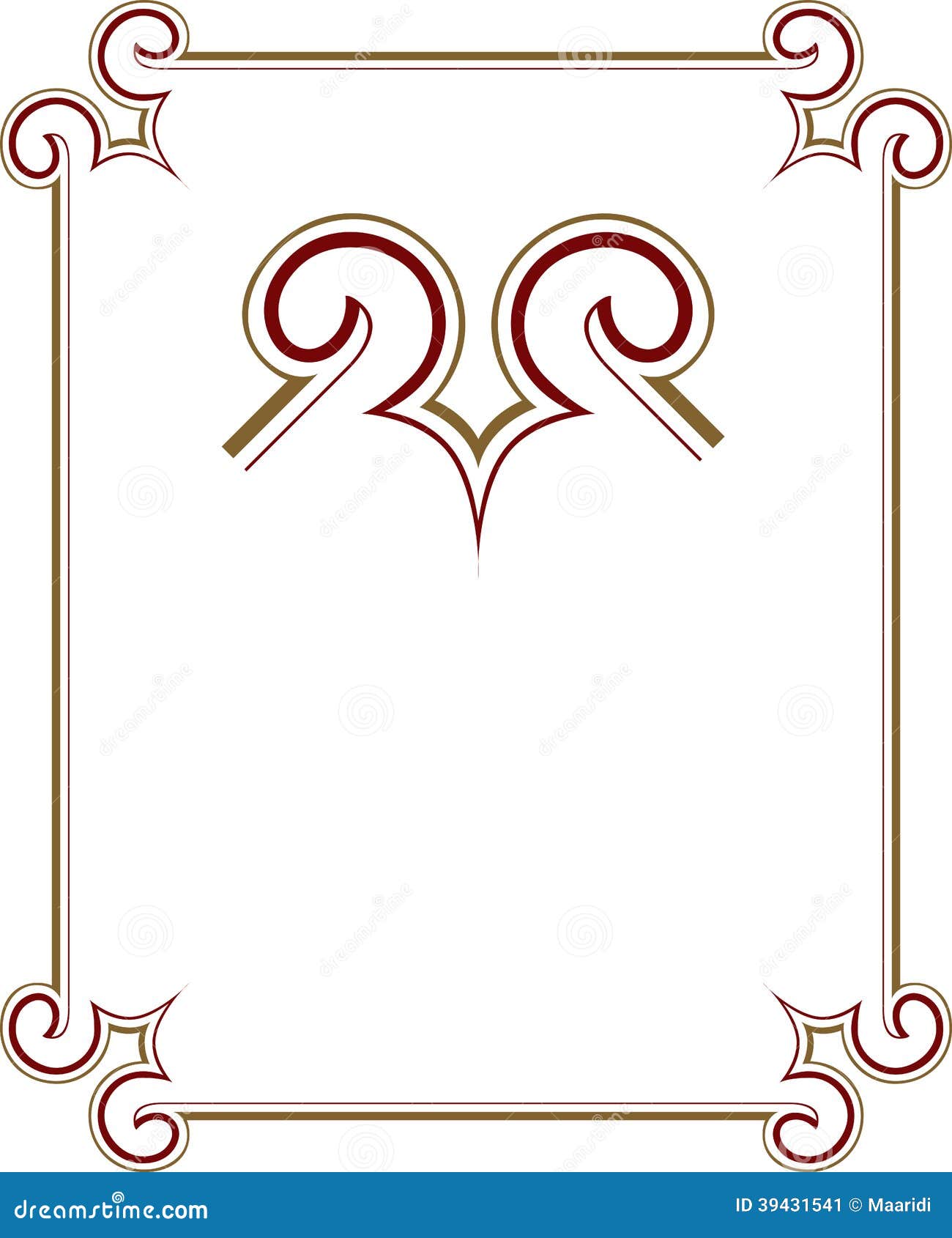 Elegant and Stylish Border Frame Stock Vector - Illustration of empty ...