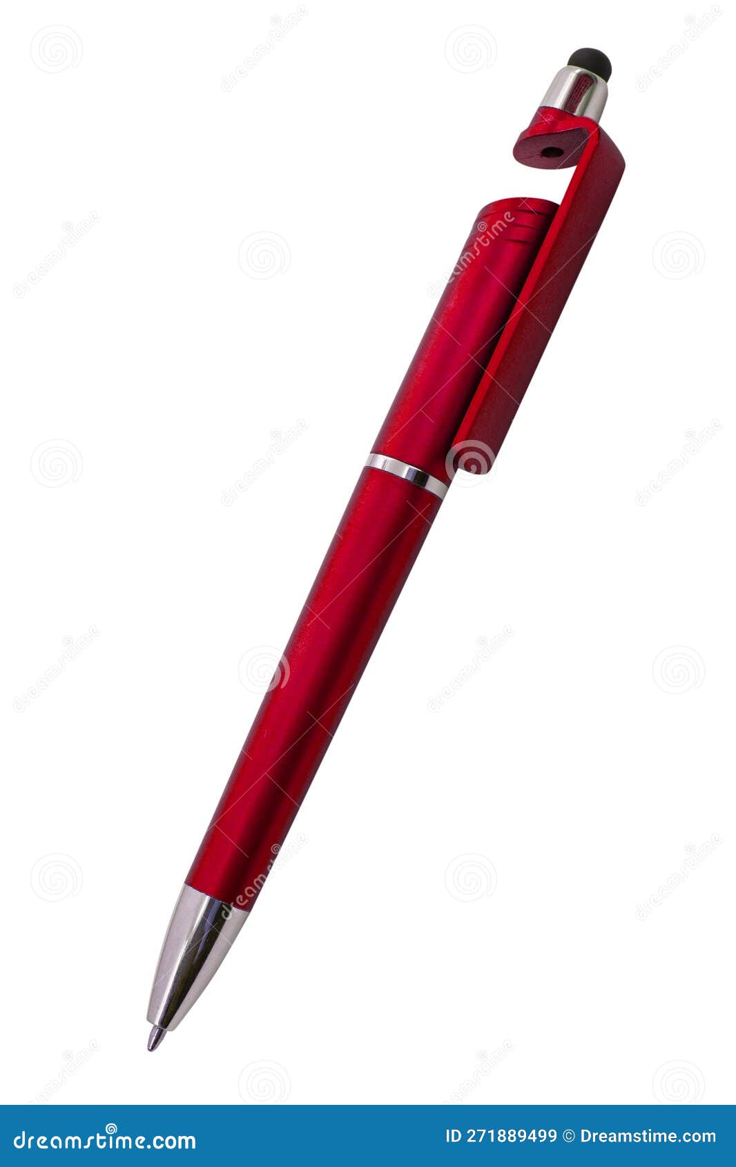 Elegant Stylus Pen for Typing on Digital Tablets on White Background ...
