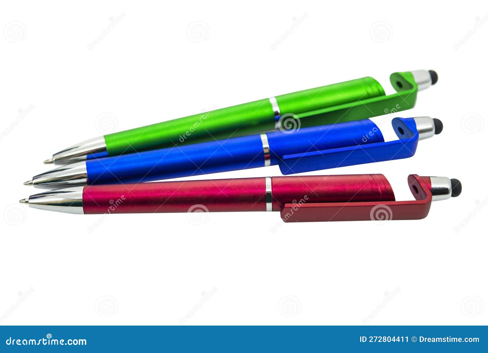Elegant Stylus Pen for Typing on Digital Tablets on White Background ...