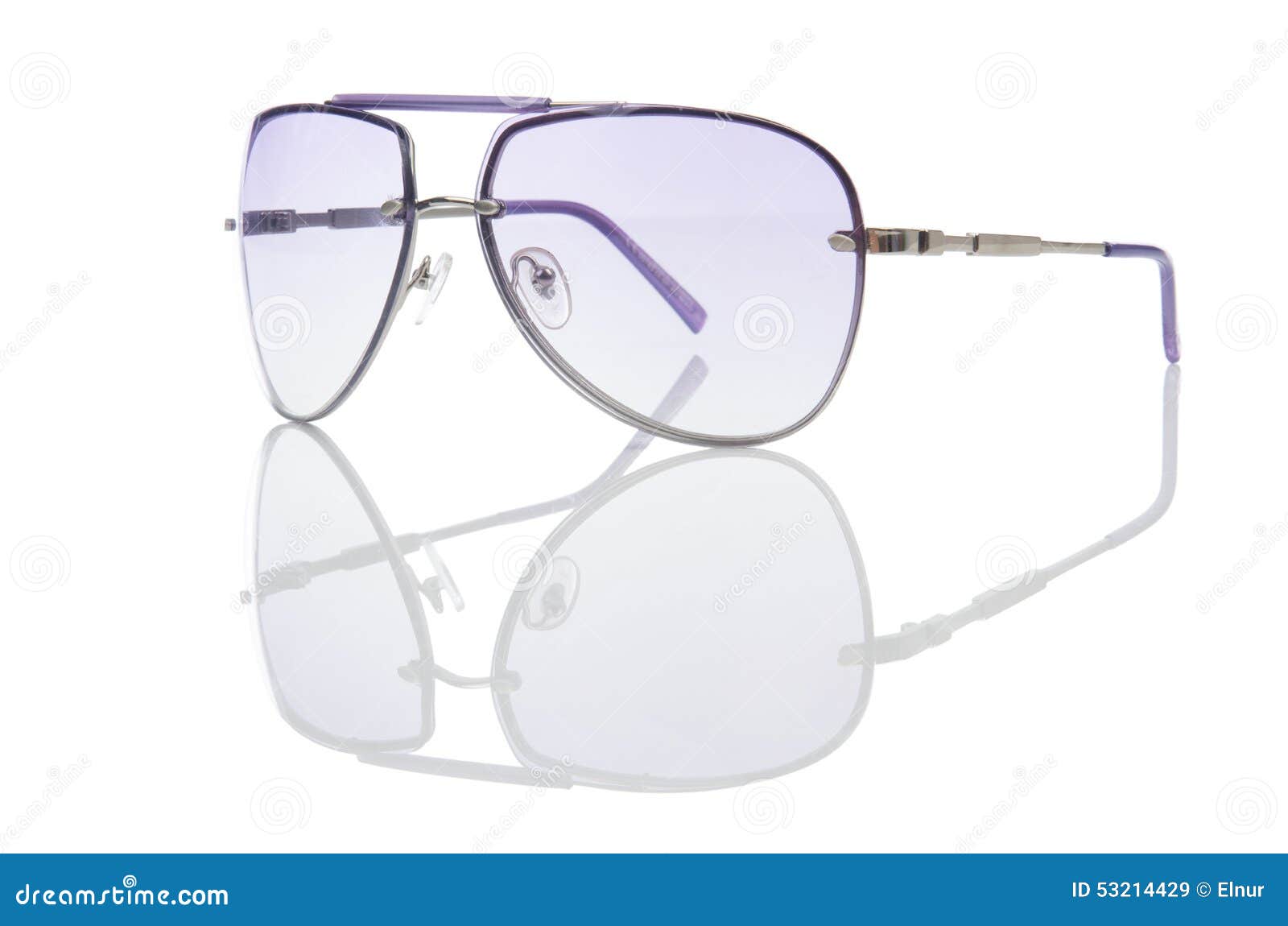 Elegant Sunglasses Isolated On The White Stock Image Image Of Specs Modern 53214429
