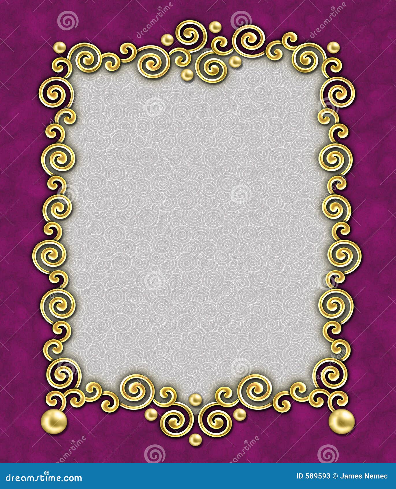 Elegant Swirl Frame 3 stock illustration. Illustration of decorative ...