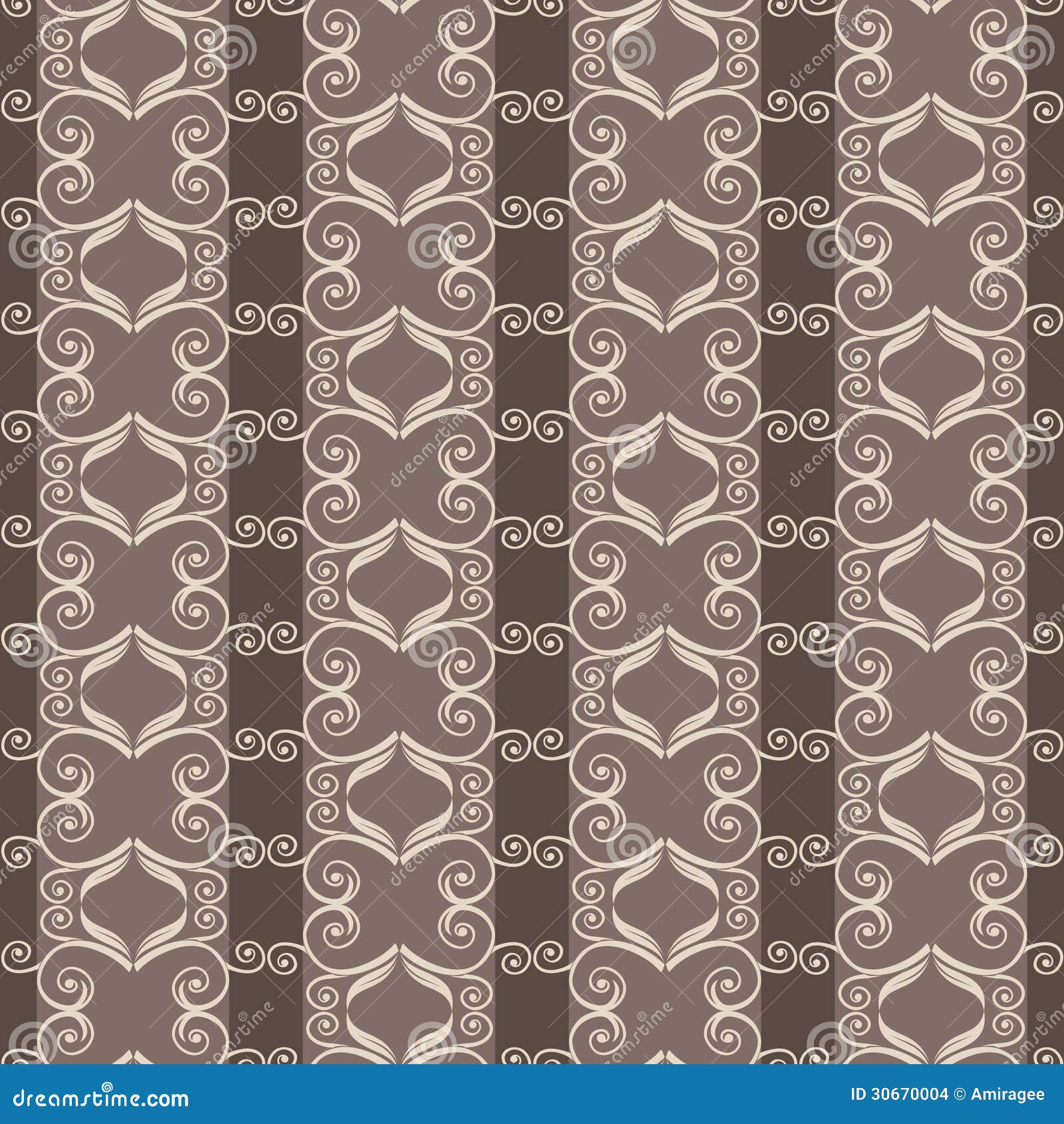 Elegant swirl pattern stock vector. Illustration of fabric - 30670004