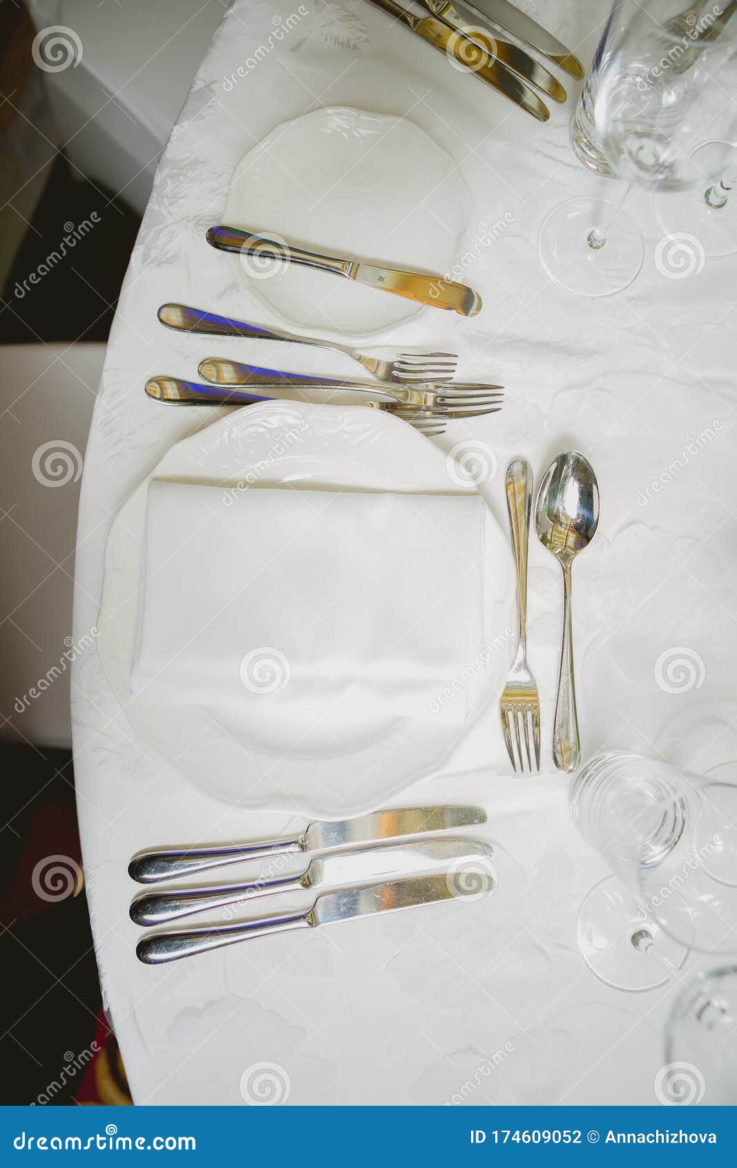 Elegant Table Set Up for Wedding Banquet Stock Photo - Image of fancy ...