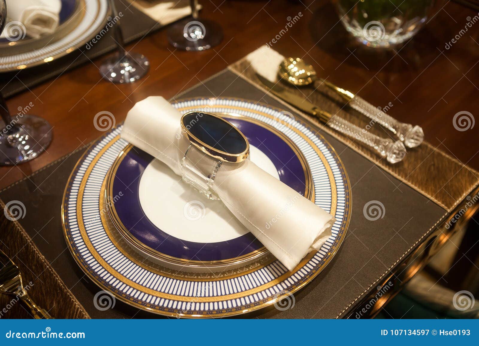 Elegant Tableware on the Table Stock Image - Image of celebrate, hotel ...
