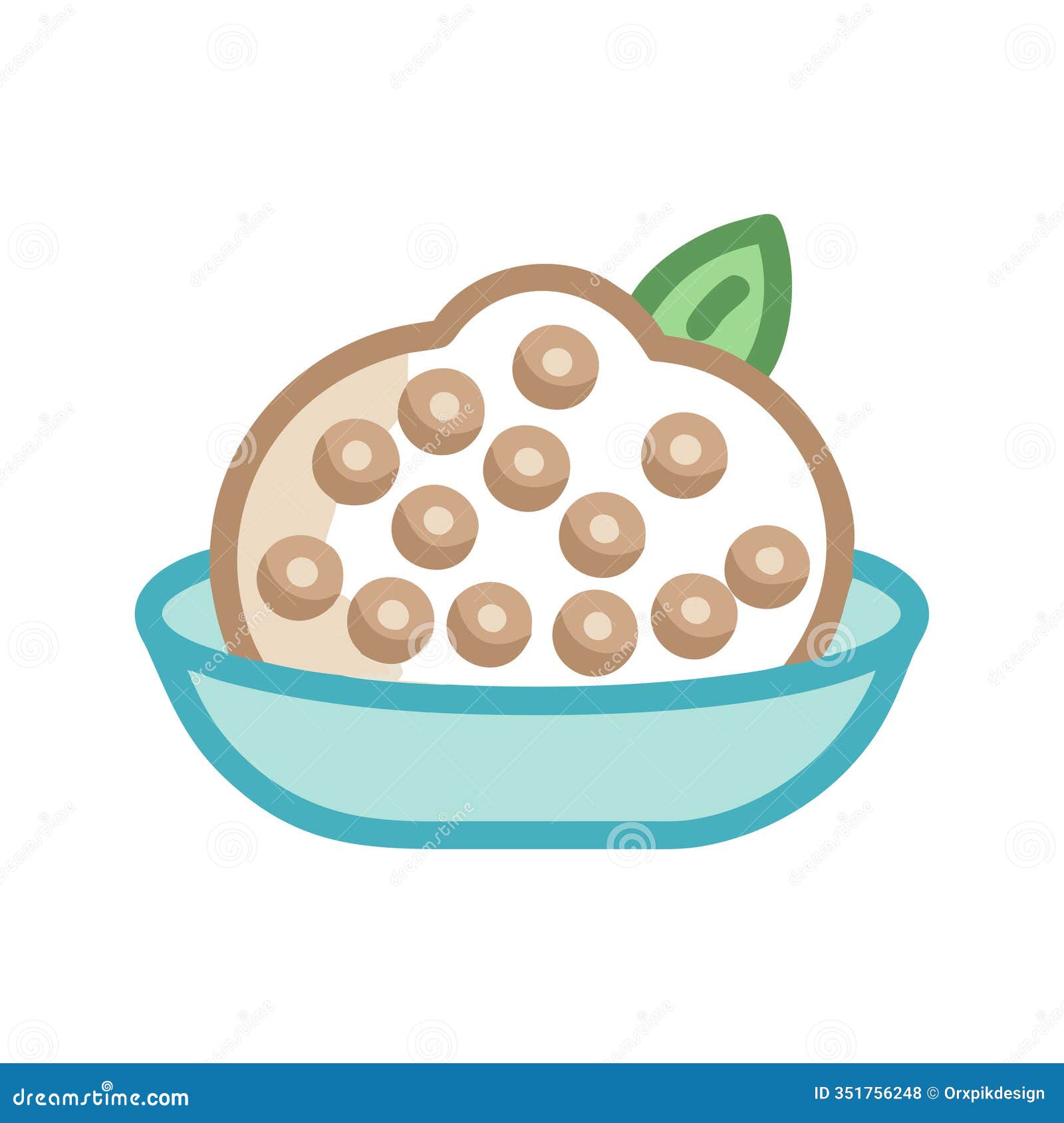 Elegant Tapioca Design for Culinary Use Stock Illustration ...