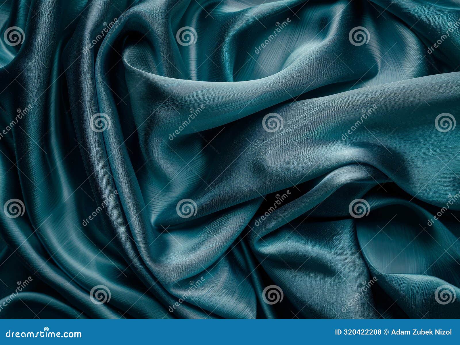 Elegant Teal Silk Fabric Texture Stock Illustration - Illustration of ...