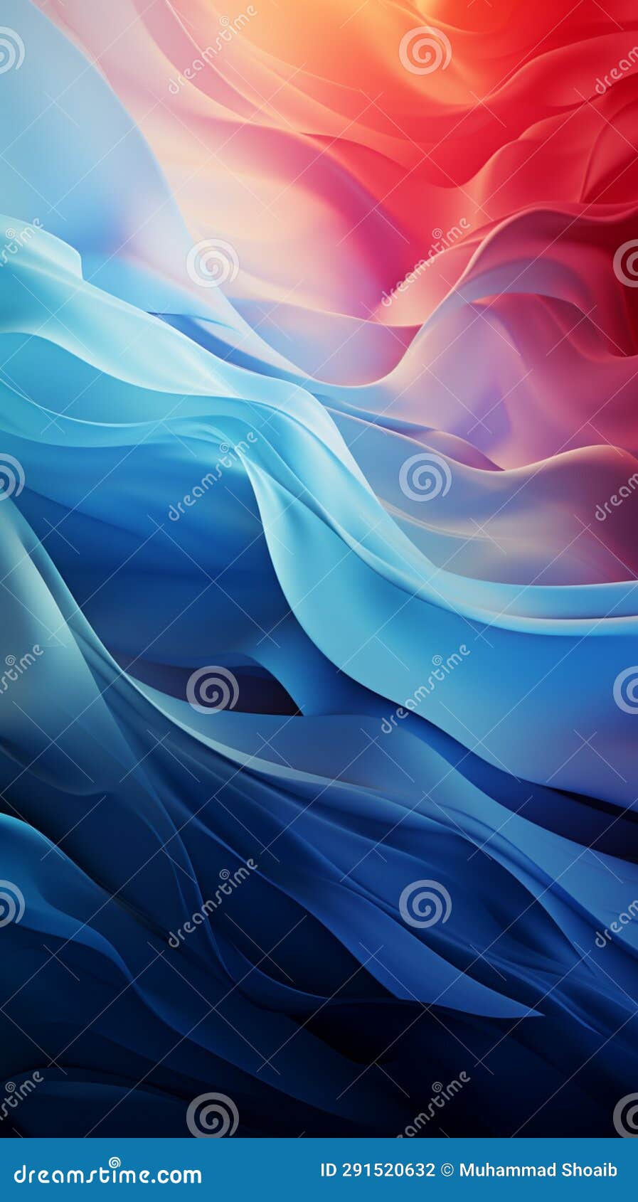 Elegant Tech Abstraction Blue Gradient Layers Form a Futuristic and ...