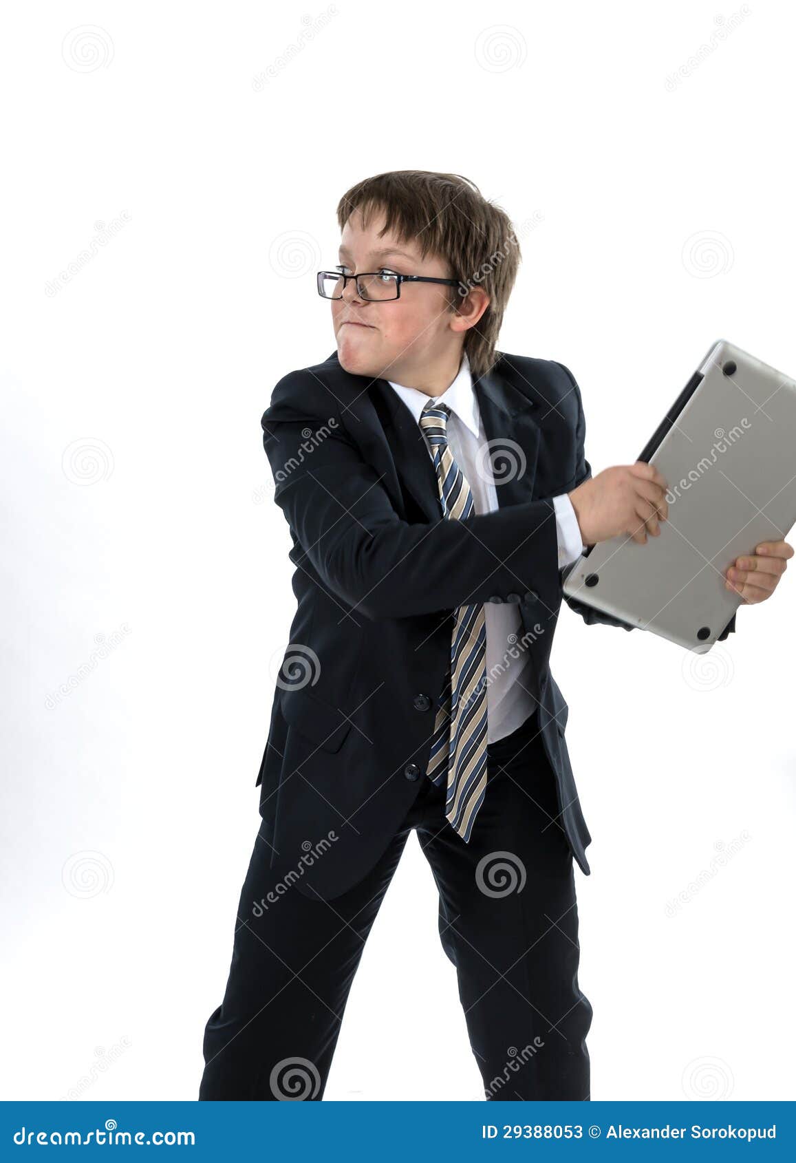 Elegant Teenage Boy Throws Laptop Stock Photos - Free & Royalty-Free ...