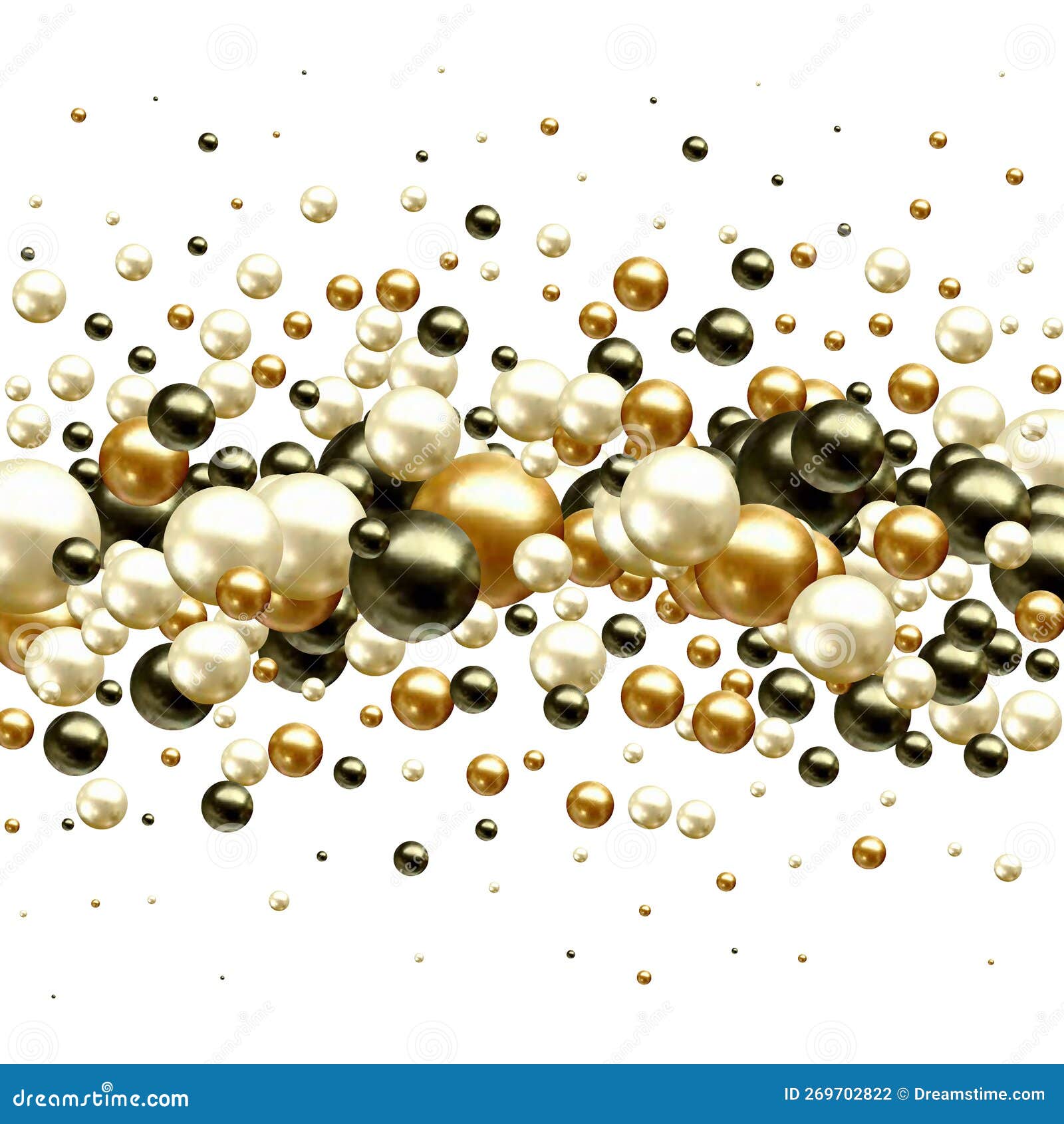 Elegant Template with Pearl Pattern. Vector Design for Banners, Cards ...