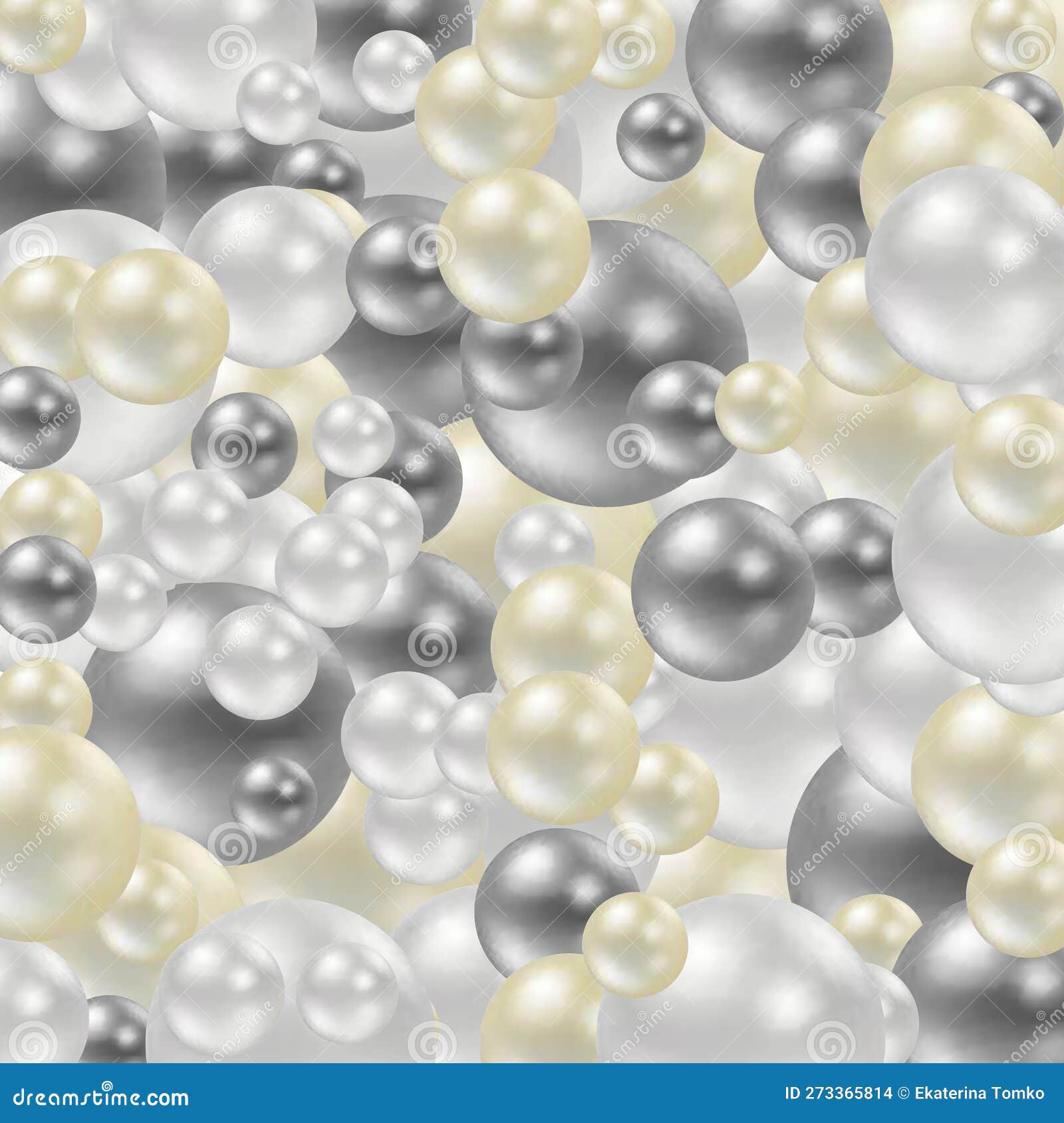 Elegant Template with Pearl Pattern. Vector Design for Banners, Cards ...