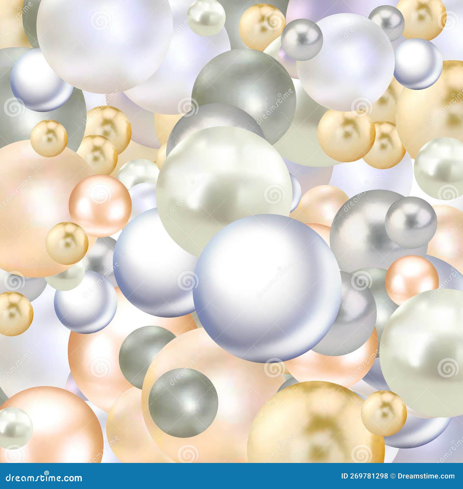 Elegant Template with Pearl Pattern. Vector Design for Banners, Cards ...