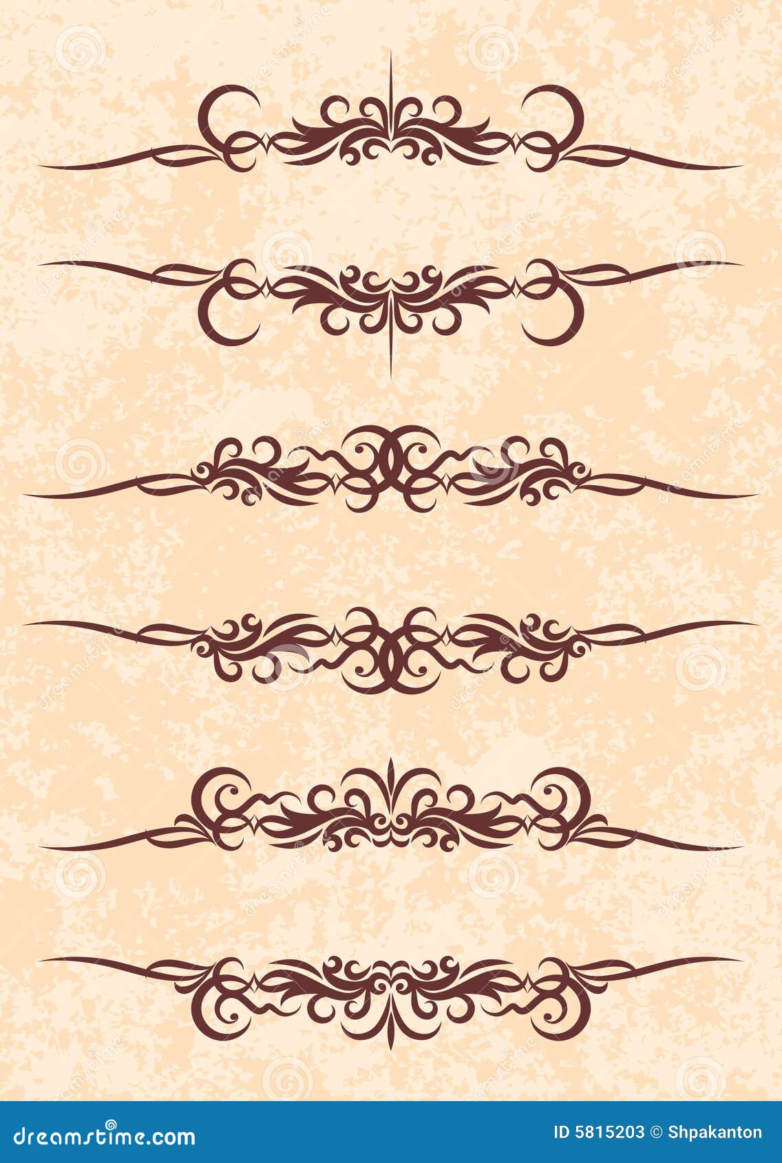 Elegant text frames. stock vector. Illustration of invitation - 5815203