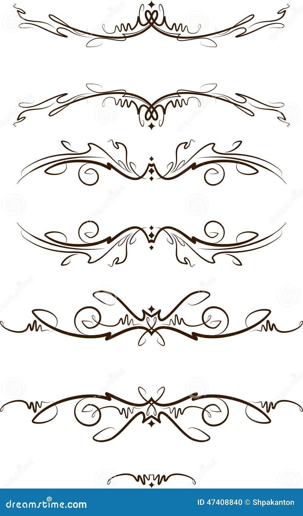 Elegant Text Frames for You Design. Stock Vector - Illustration of ...