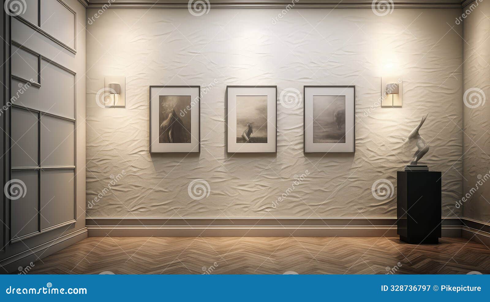 Elegant textured drywall stock illustration. Illustration of decor ...