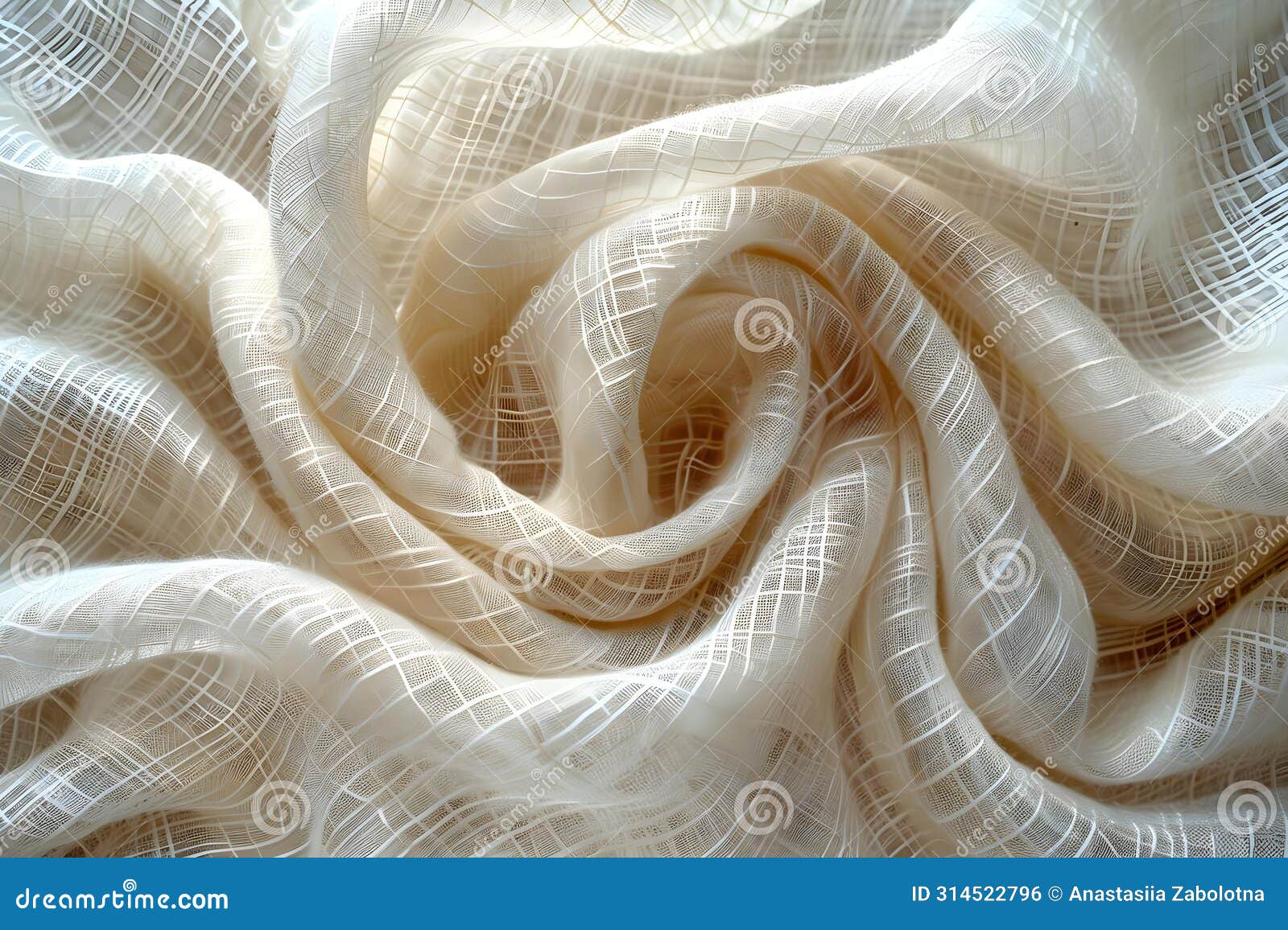 Elegant Threaded Linen Waves with Soft Texture. Concept Linen Fabric ...
