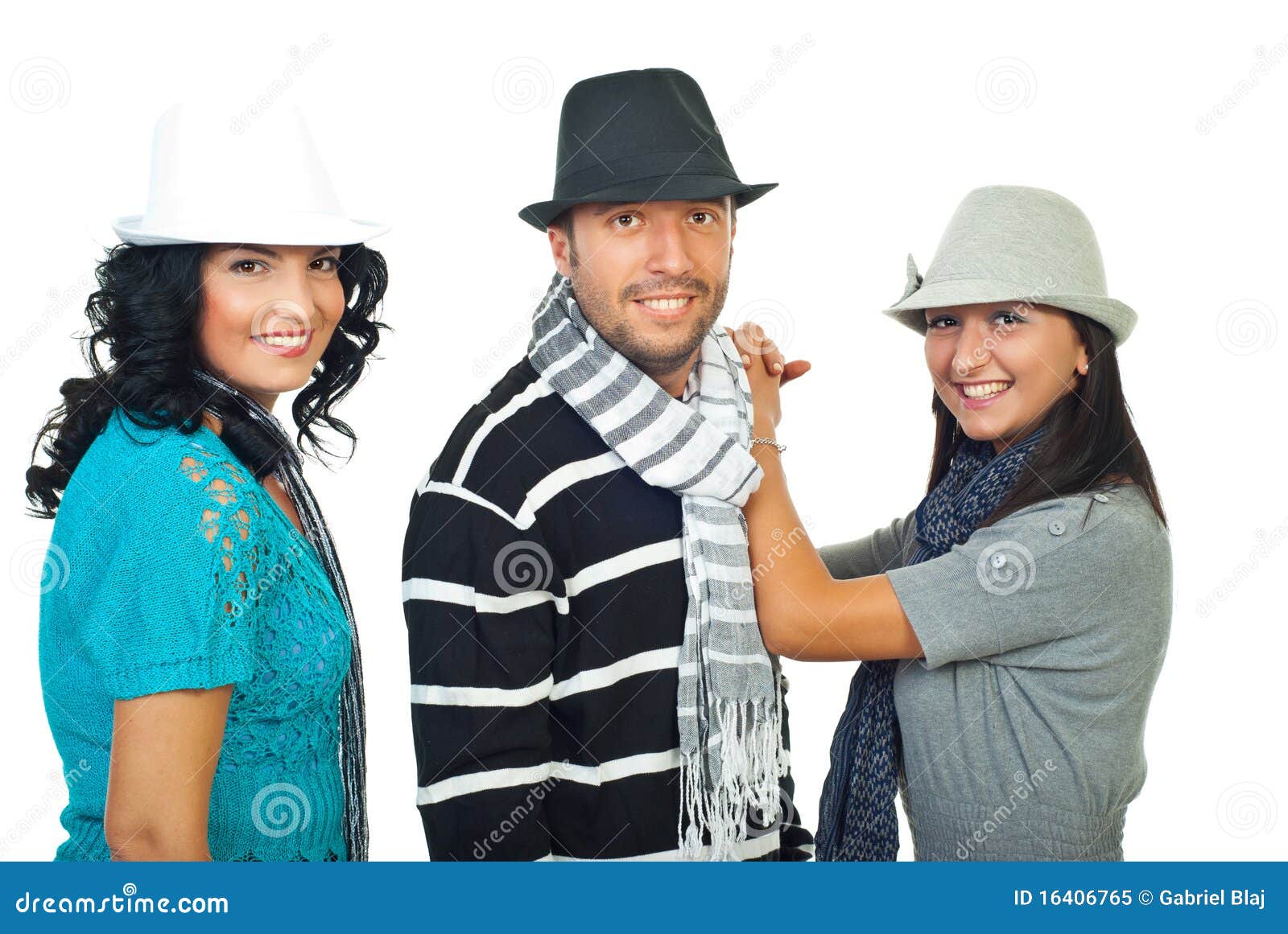 Elegant Three People with Hats Stock Image - Image of attractive ... Elegant Three People with Hats Stock Image - Image of attractive ...
