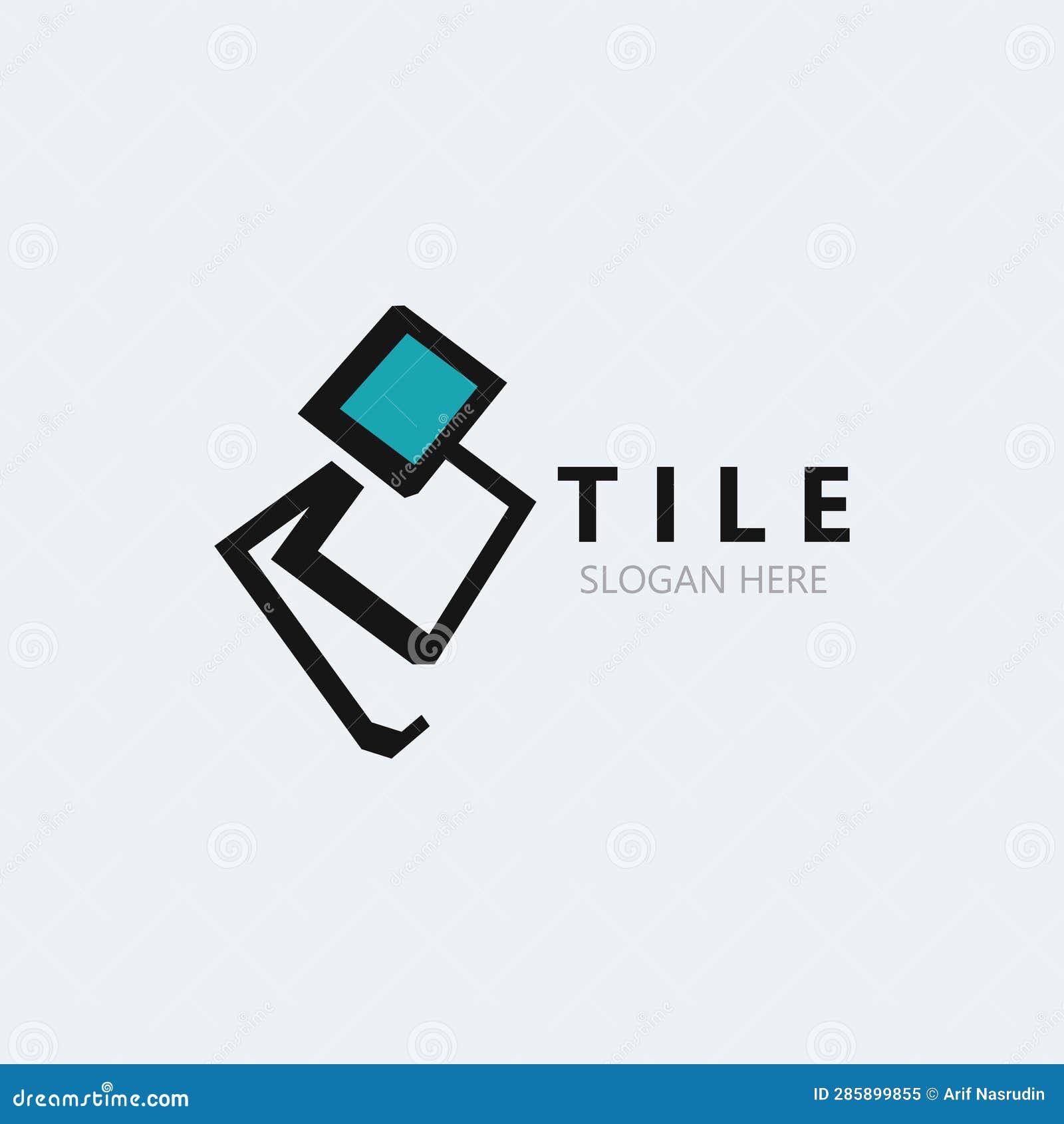 Elegant Tile Flooring Logo Design Business Template Stock Vector ...