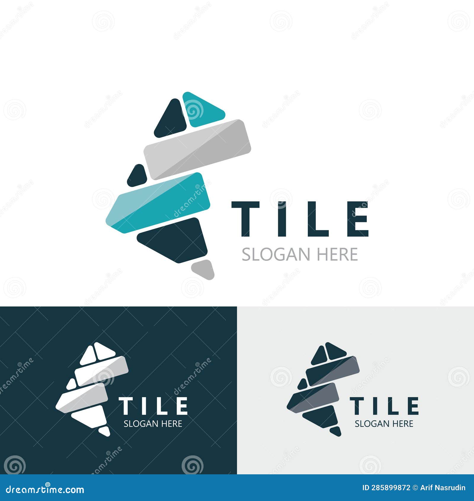Elegant Tile Flooring Logo Design Business Template Stock Vector ...