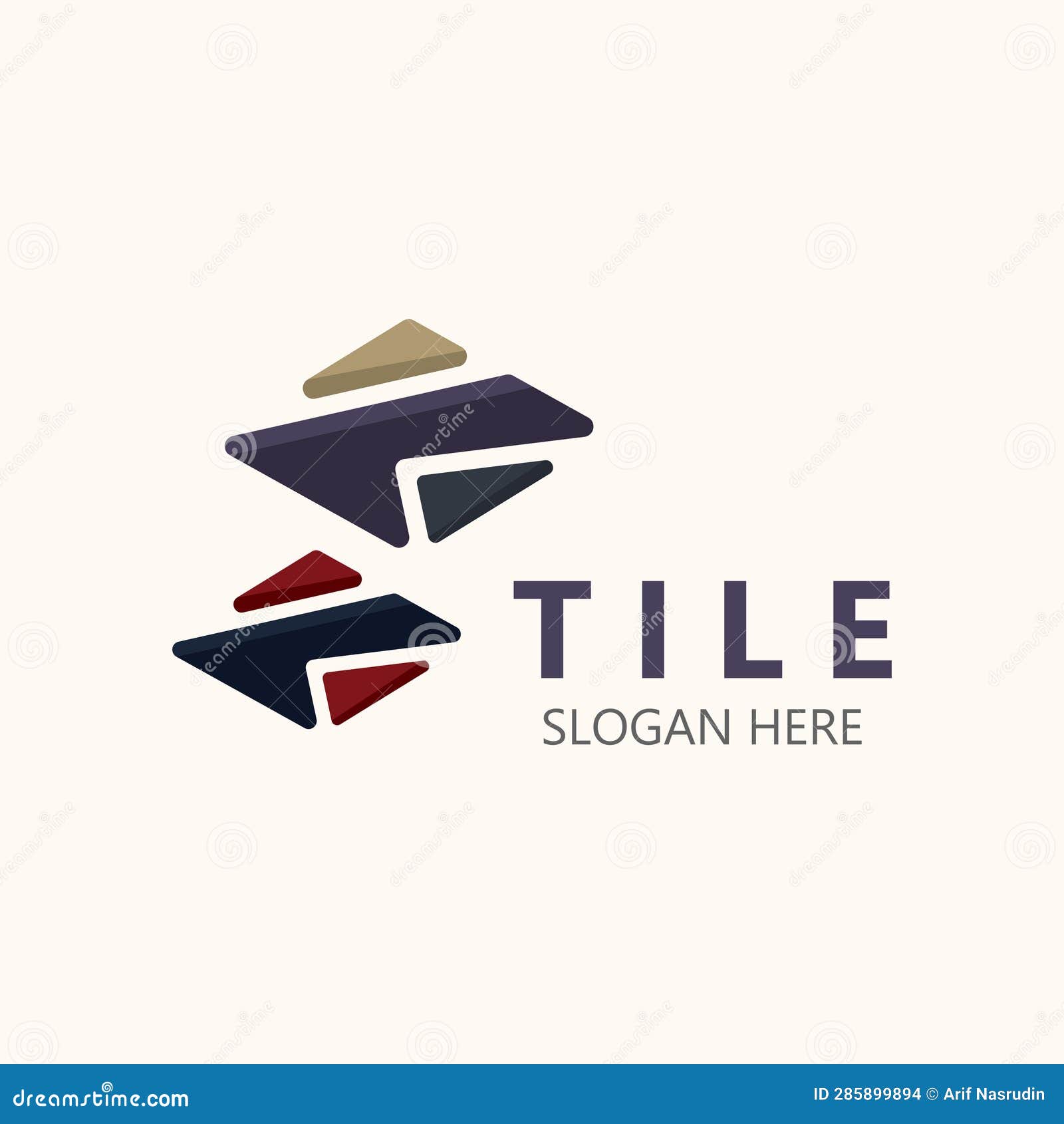 Elegant Tile Flooring Logo Design Business Template Stock Vector ...