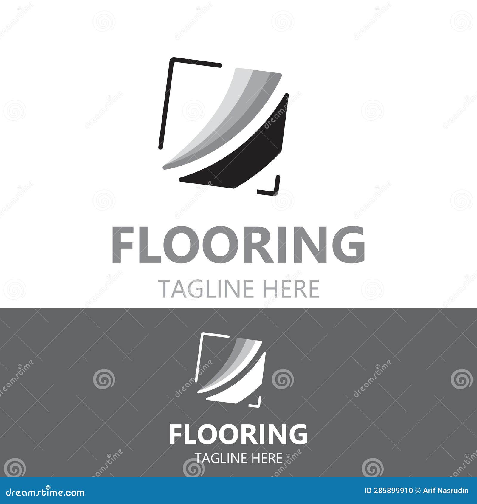 Elegant Tile Flooring Logo Design Business Template Stock Vector ...