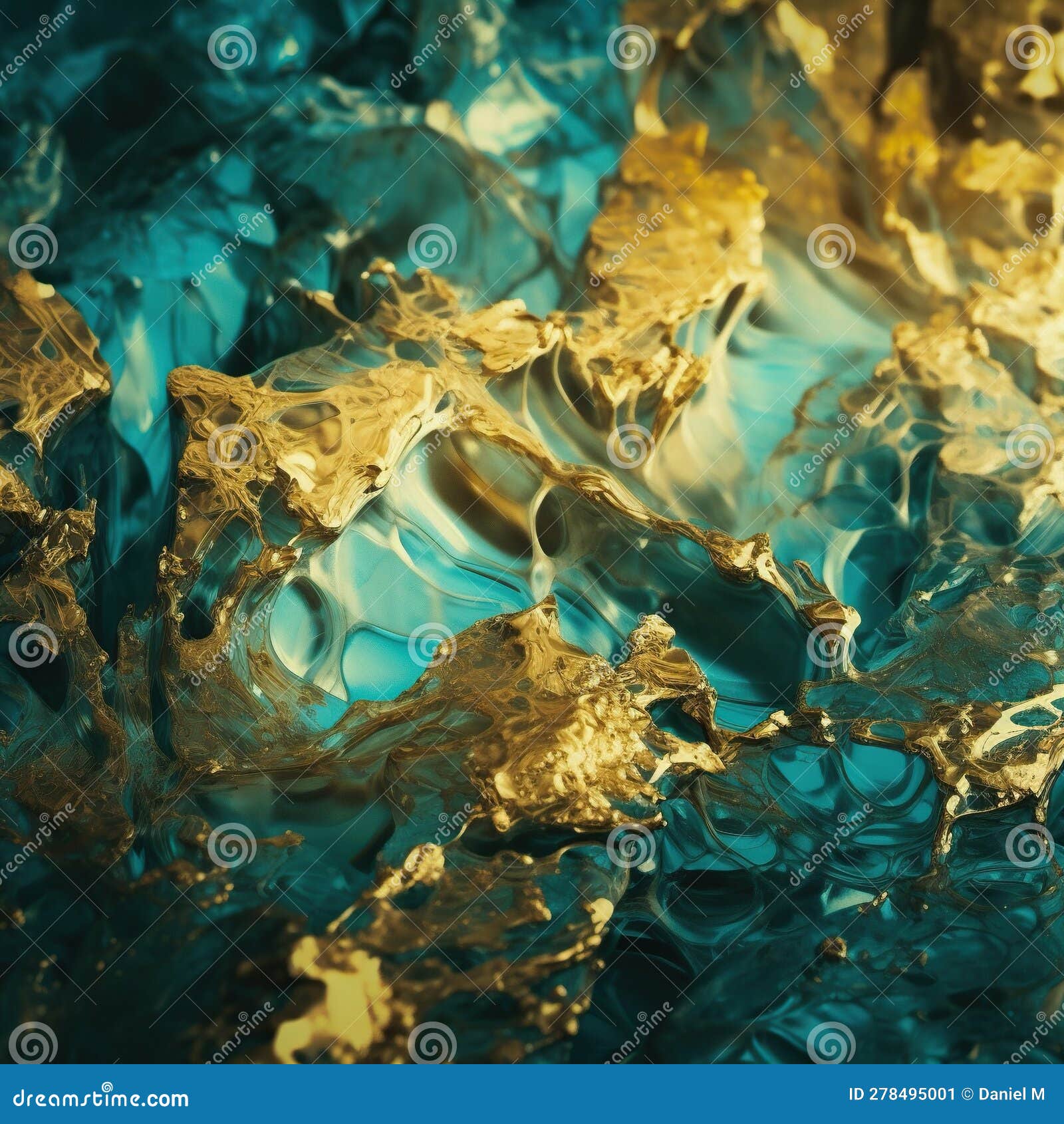 Elegant Tile Texture of Marbled Gold, Ice Blue, Jade and Charcoal ...