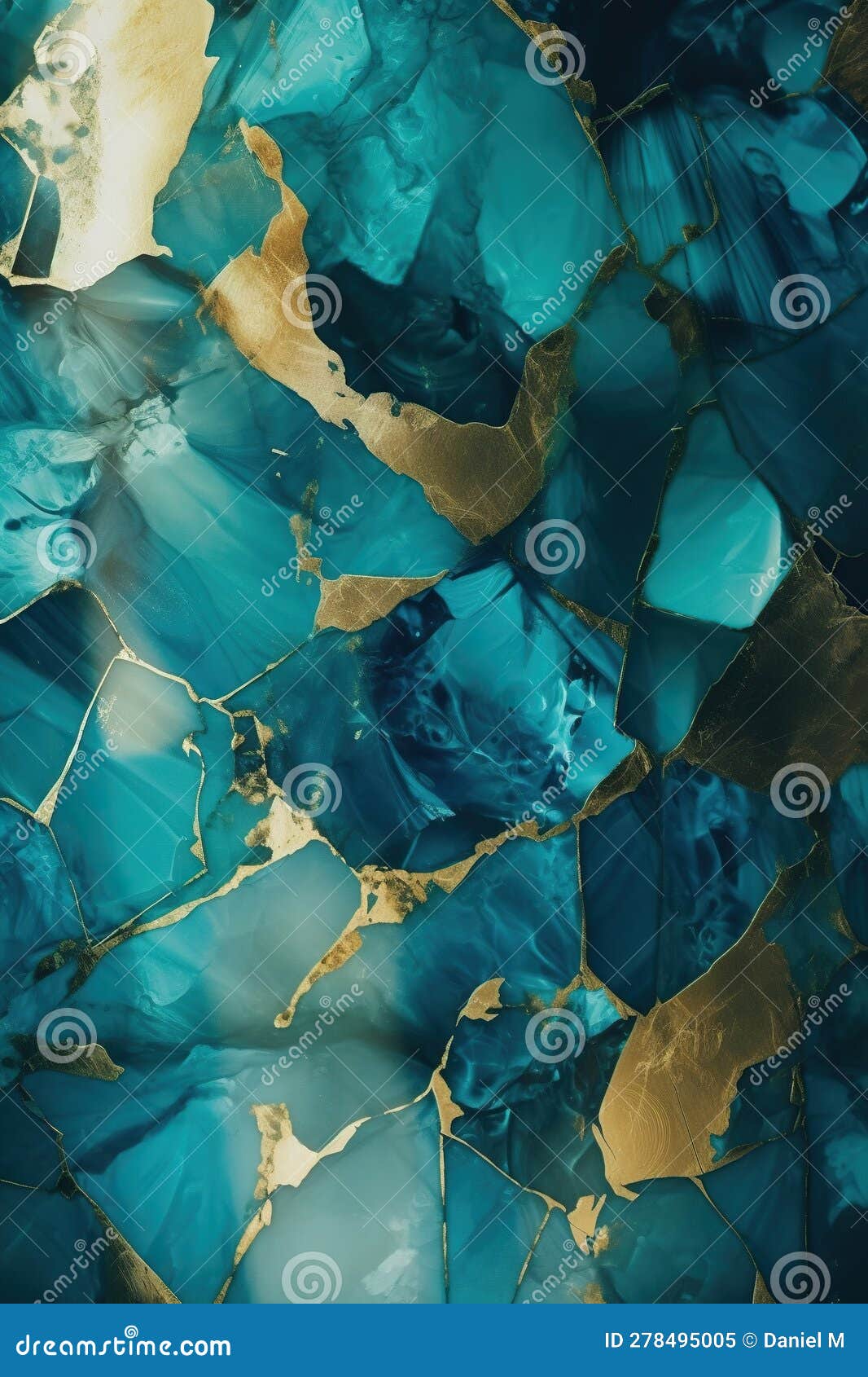 Elegant Tile Texture of Marbled Gold, Ice Blue, Jade and Charcoal ...