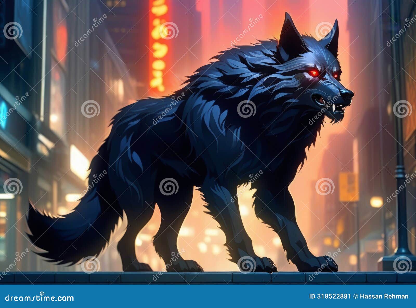 The Elegant Transformation of a Gothic Werewolf - a Captivating Digital ...