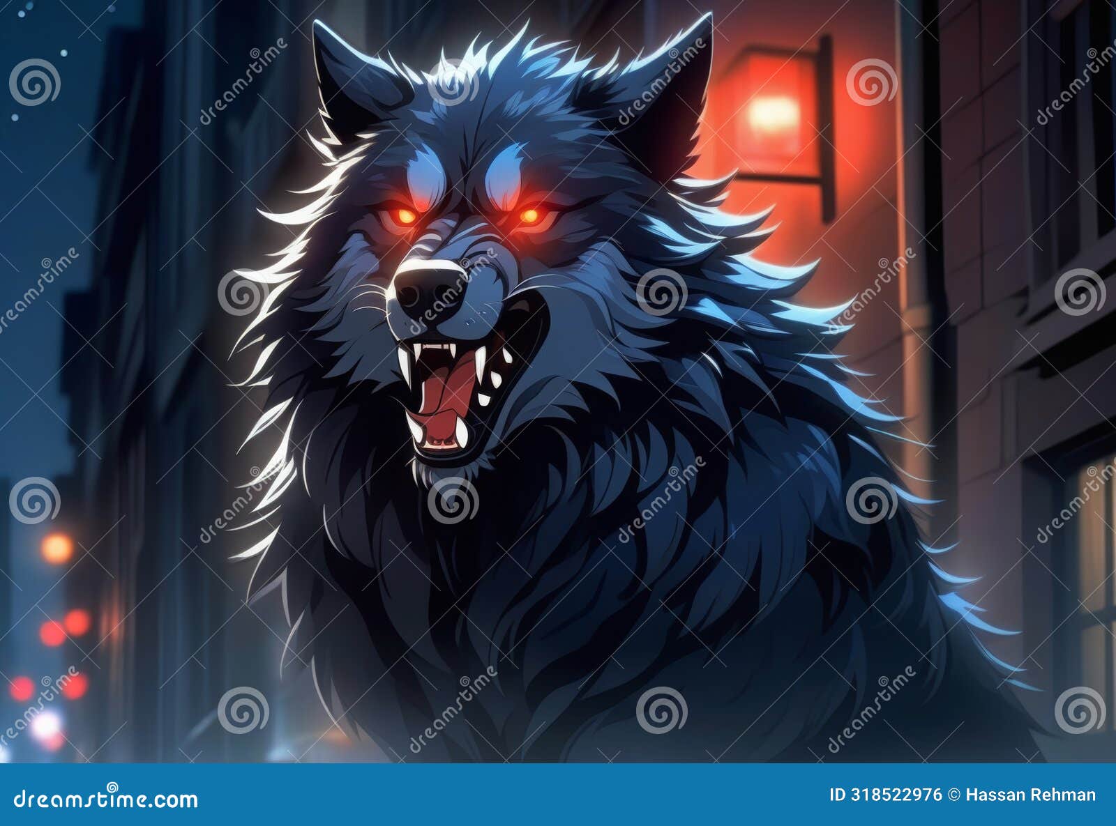 The Elegant Transformation of a Gothic Werewolf - a Captivating Digital ...