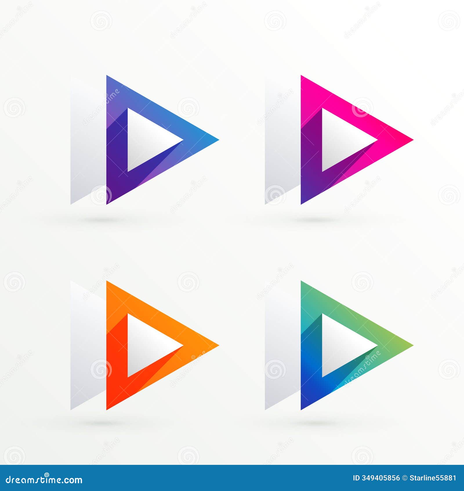 Triangle Symbol Design Vector Illustration | CartoonDealer.com #82691958