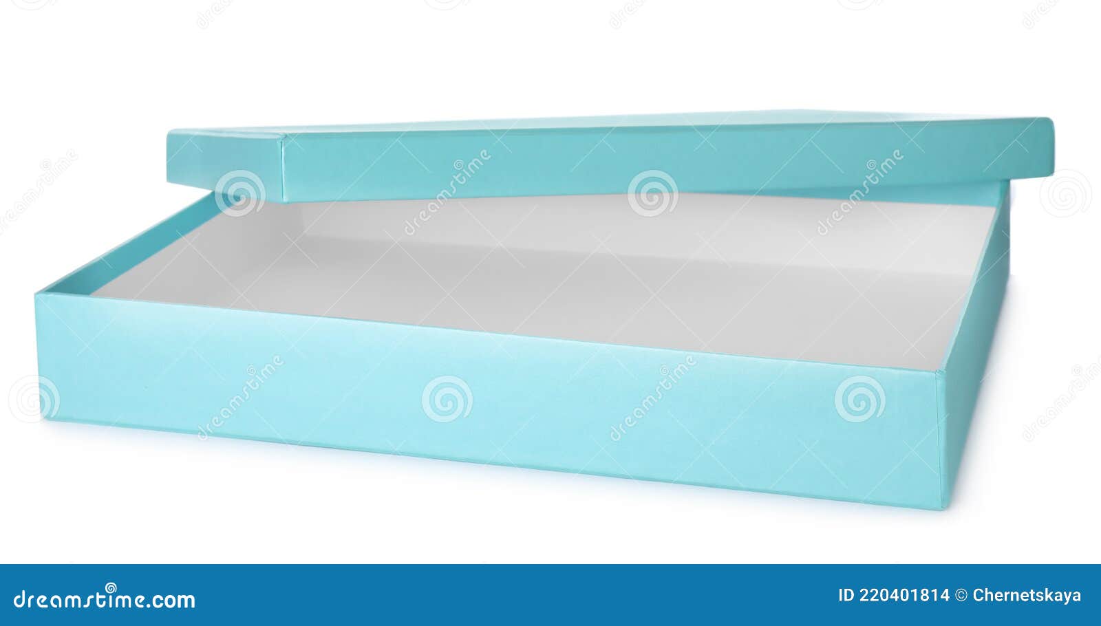 Elegant Turquoise Gift Box Isolated on White Stock Photo - Image of ...