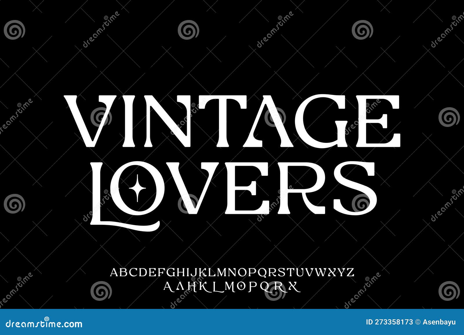 Elegant Unique Alphabet Font. Vector Illustration Of Typography ...