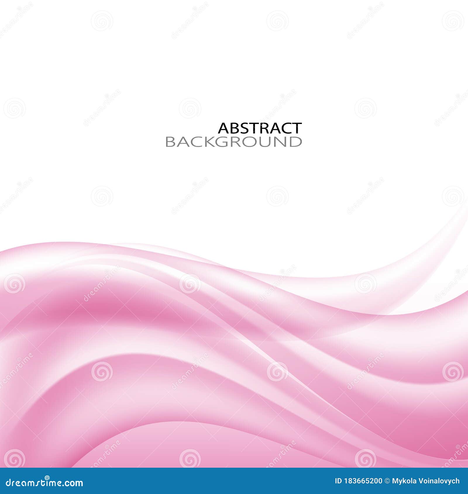 Elegant Vector Abstract Background. Pink Abstract Wavy Background ...