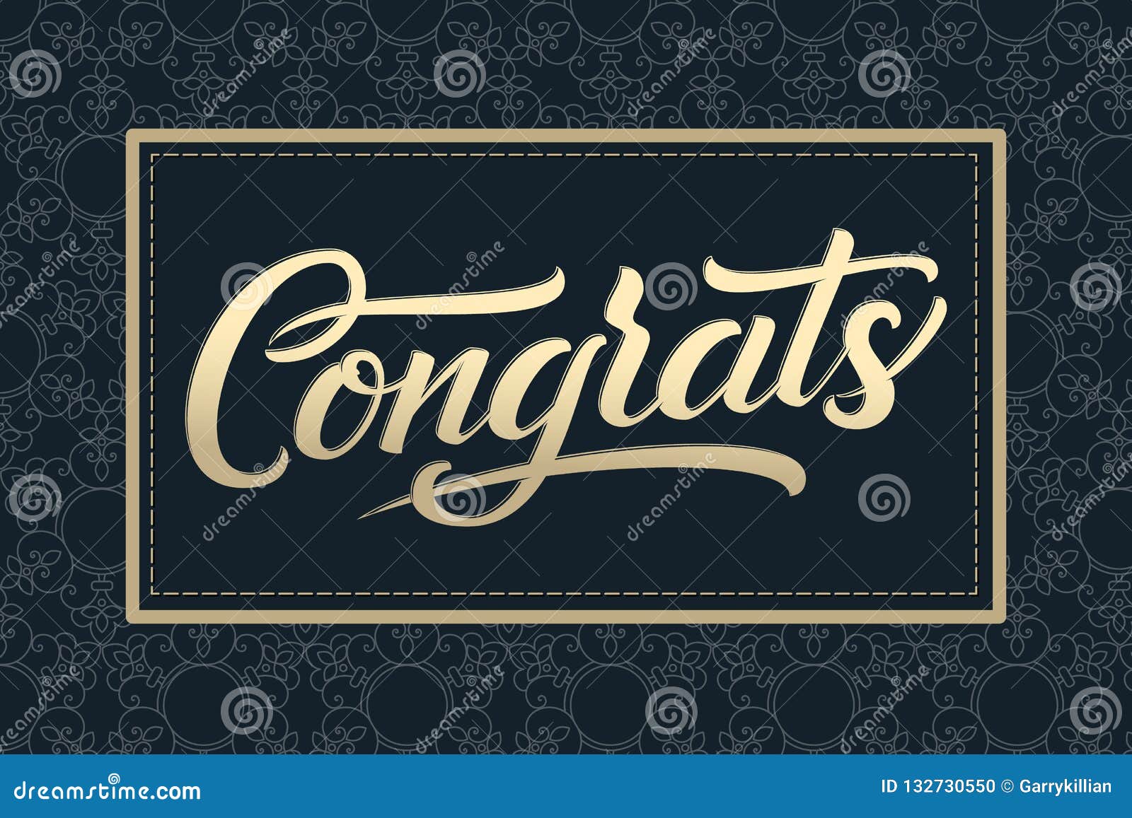 Elegant Vector Congrats Card. Vector Invitation Card with Background ...