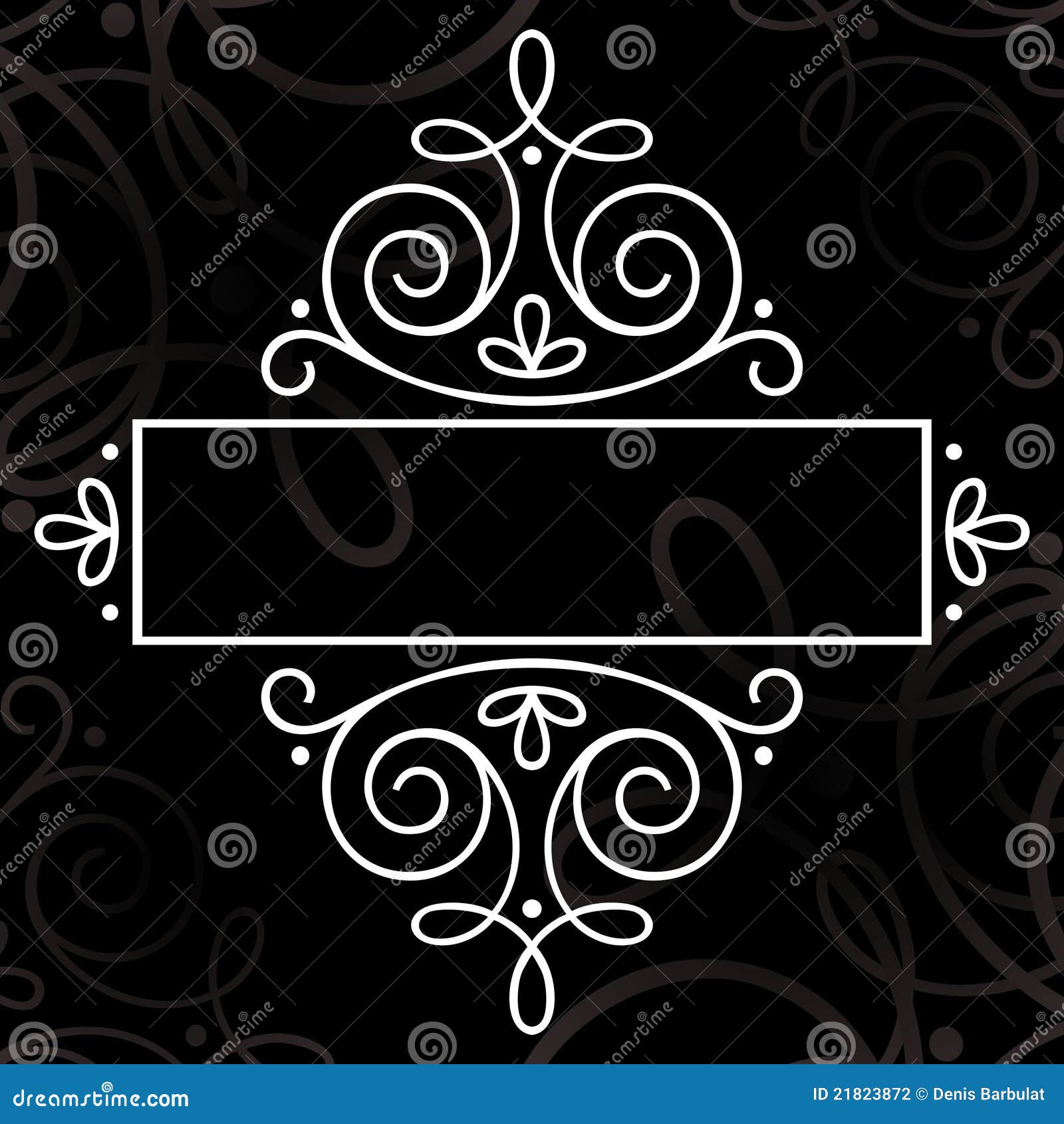 Elegant vector frame stock vector. Illustration of design - 21823872