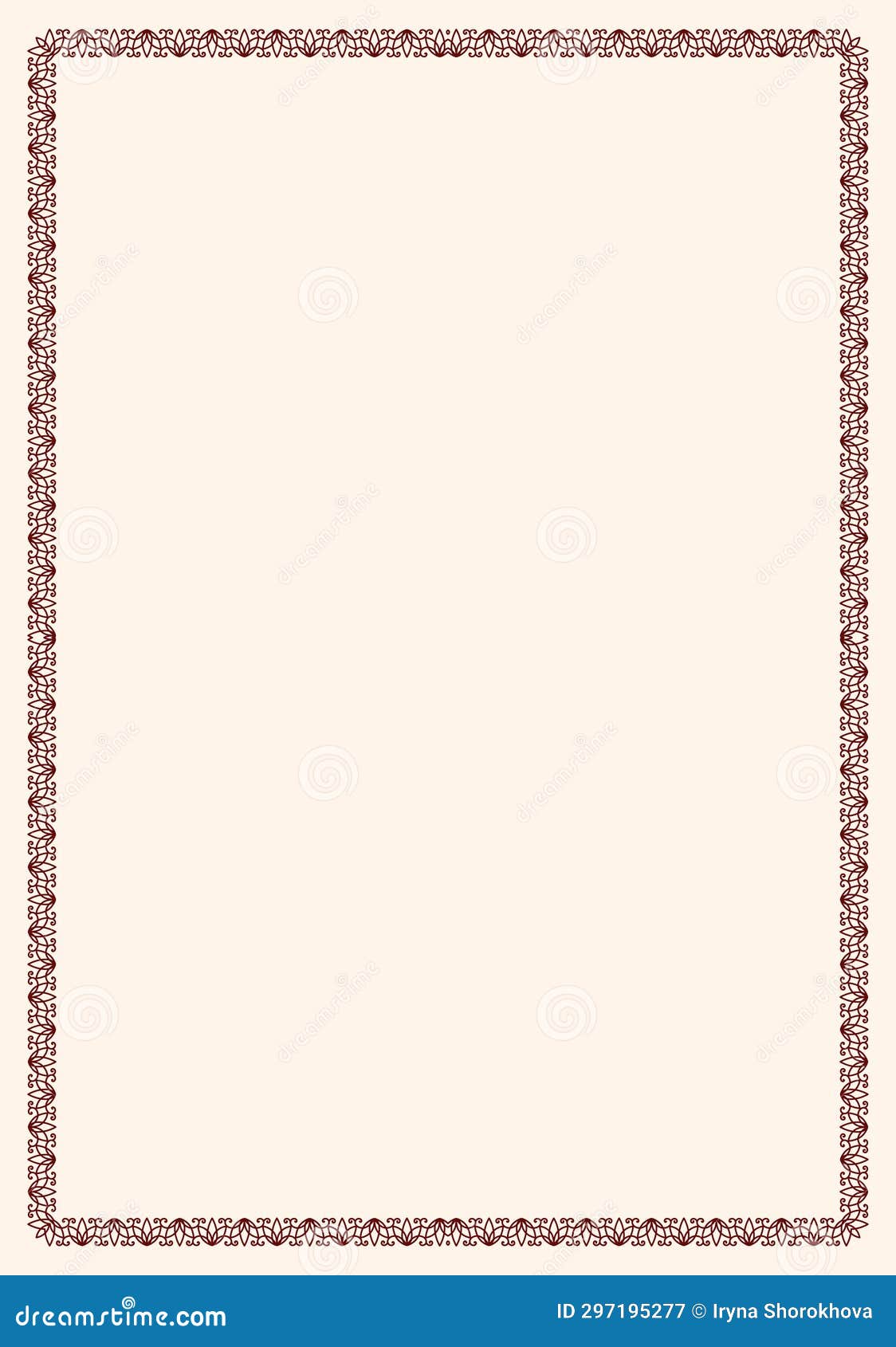 Elegant vector frame stock vector. Illustration of ornament - 297195277