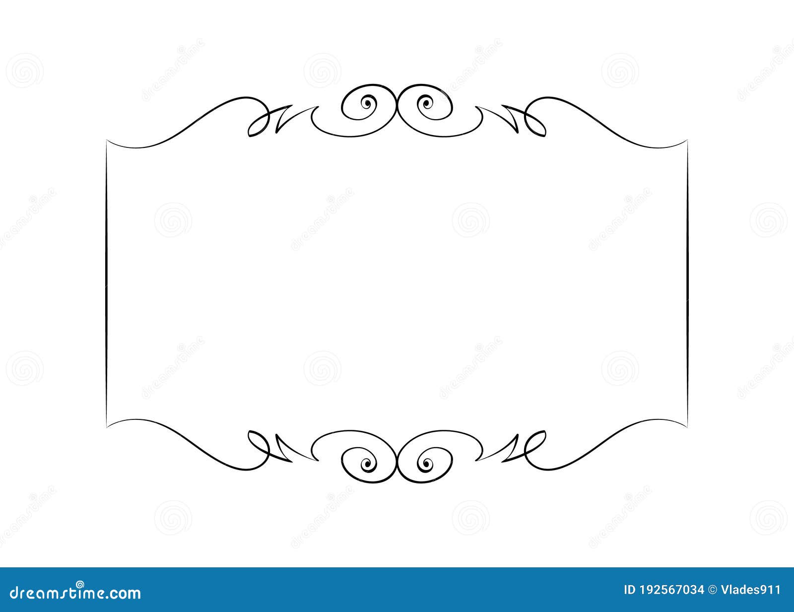 Elegant Vector Frame for Your Projects.Vector Illustration Stock Vector ...