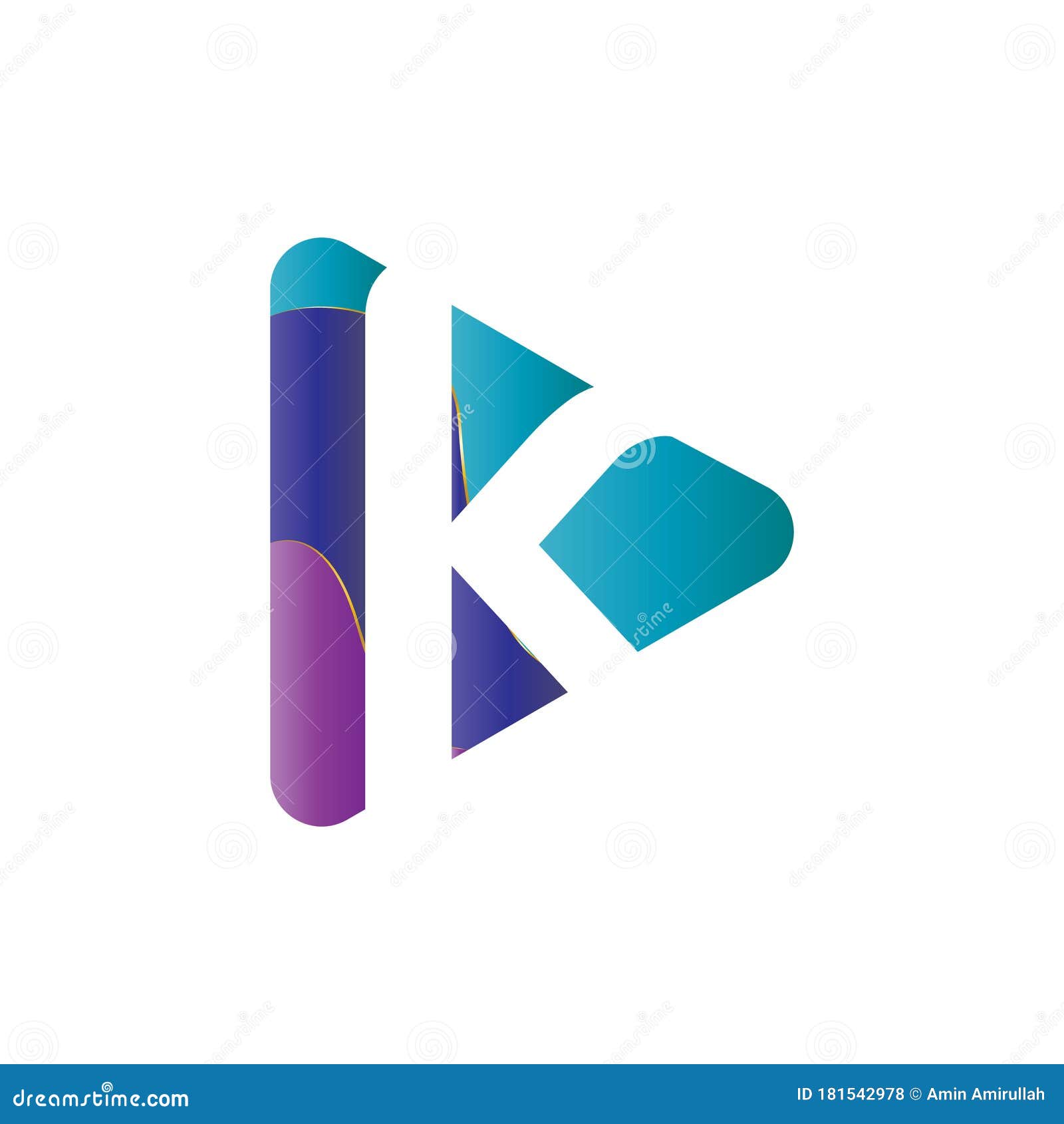 Elegant Vector Illustration of a Triangle with the Initials Creative ...